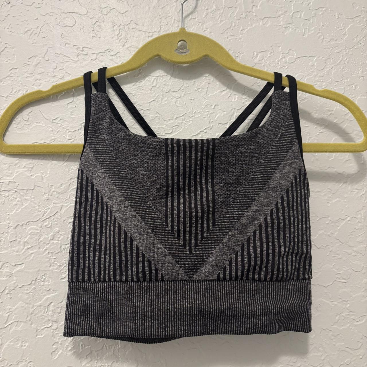 Smartwool black & grey size small sports bra... | Depop