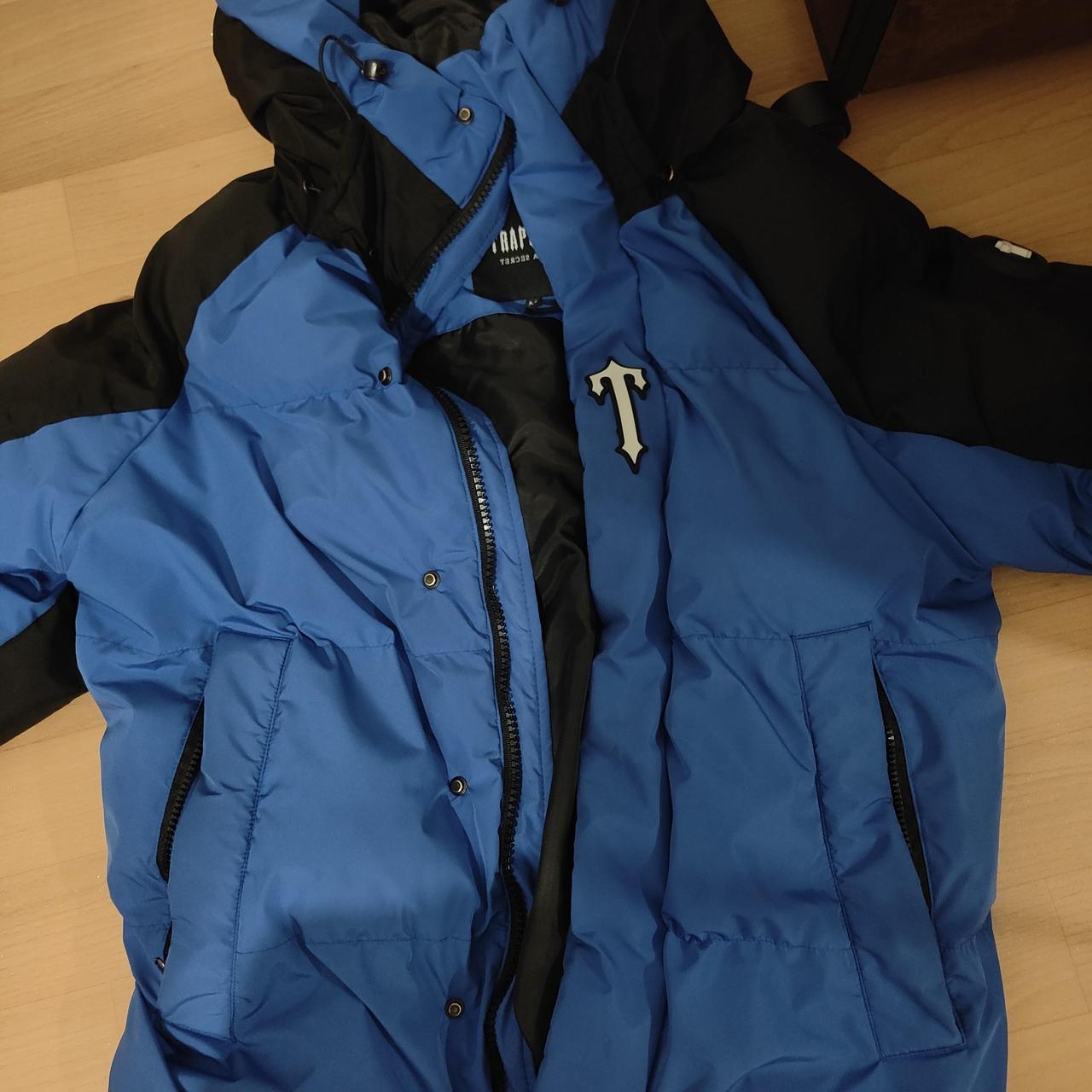 Blue trapstar iron gate puffer jacket - Depop