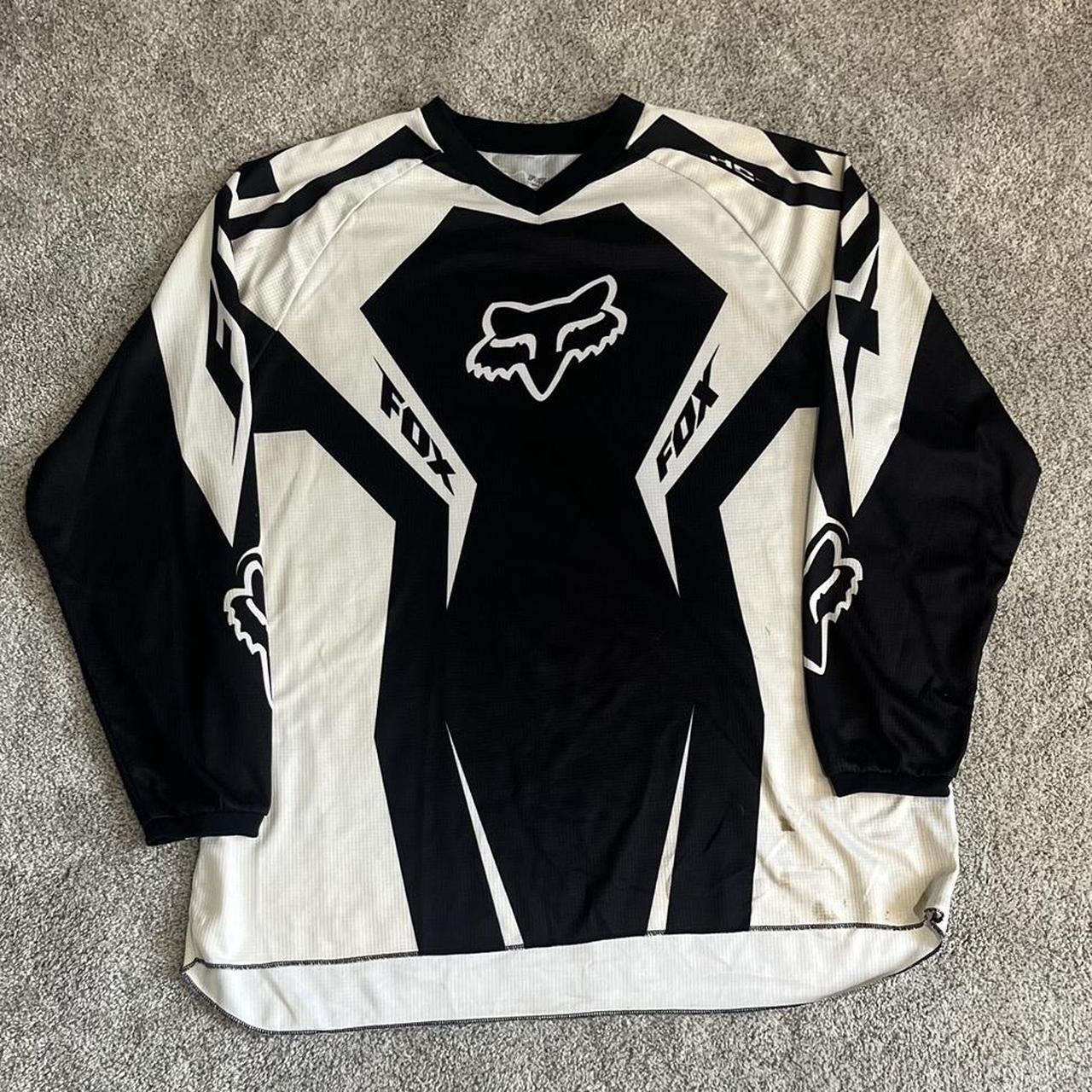 Y2k fox racing jersey size XL Tagged XXXL but... - Depop