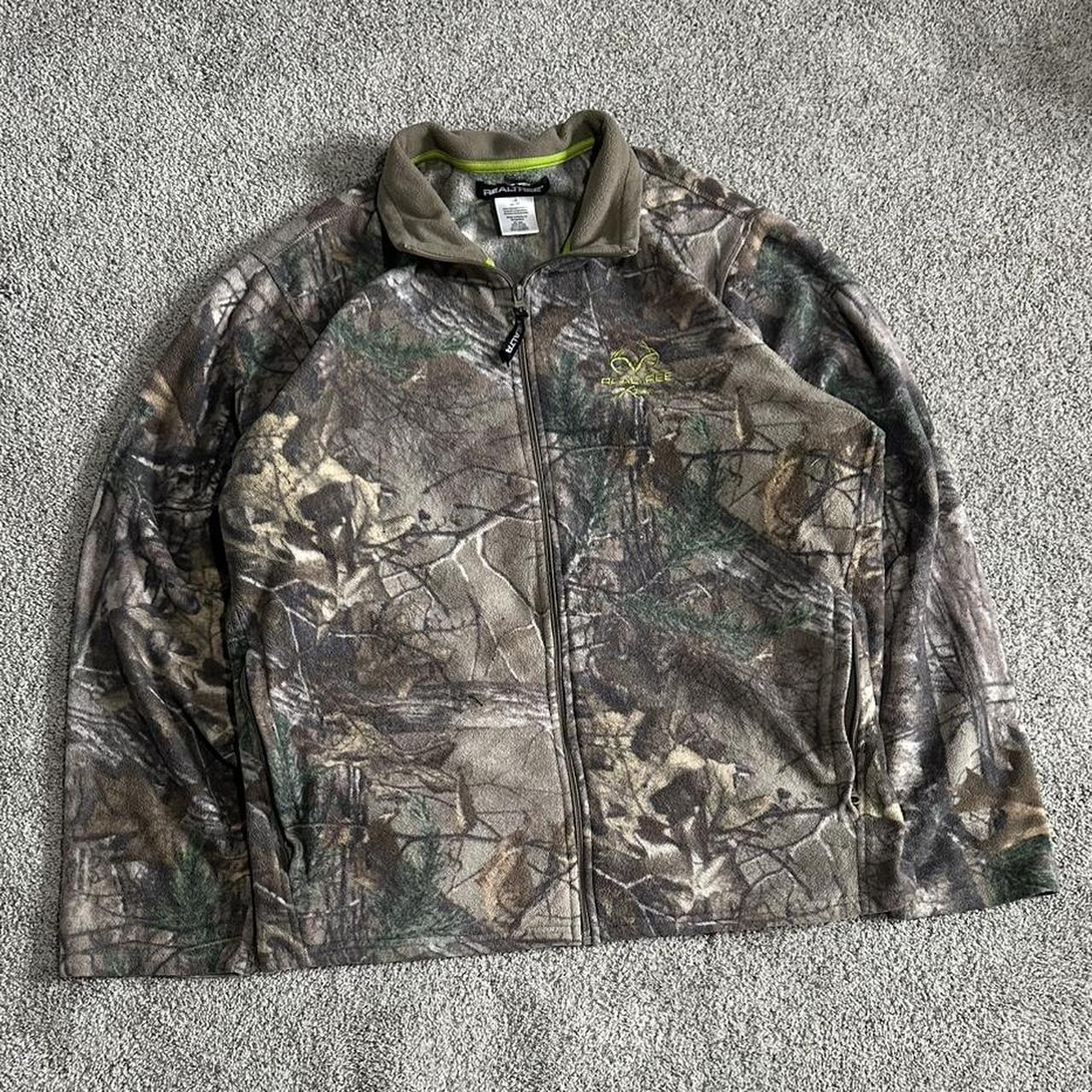 Vintage realtree camo fleece jacket men’s size... | Depop