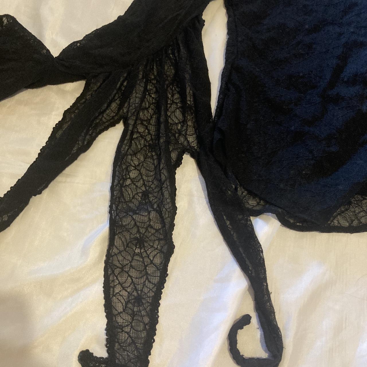 Cobweb mesh top by dark star One size but please... | Depop
