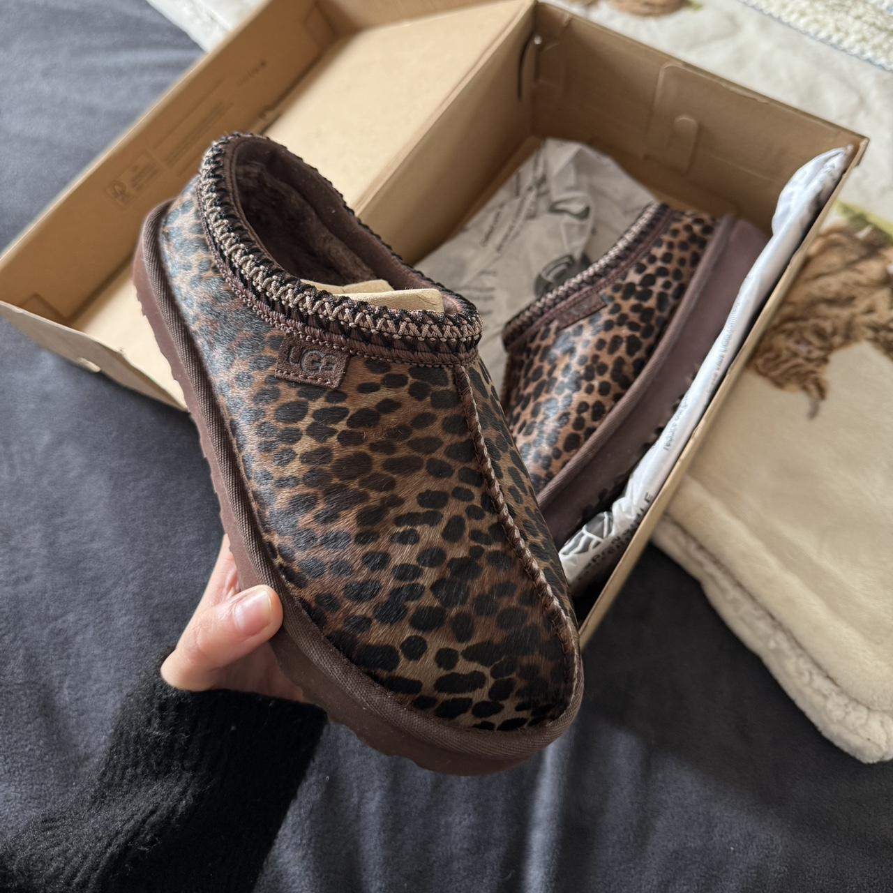 Cheetah print UGG slippers #slippergoals - worn once... - Depop