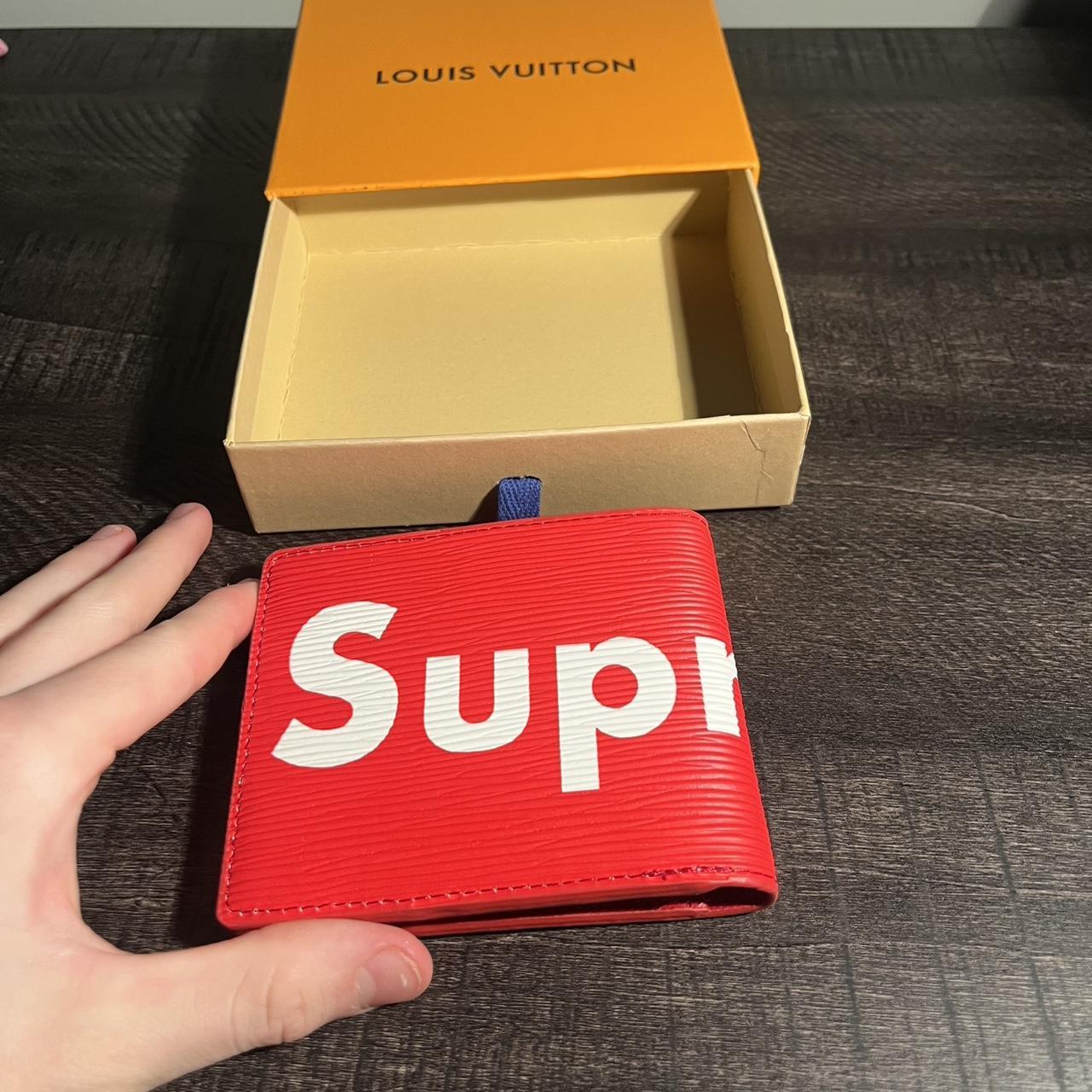 Louis Vuitton x supreme wallet. Originally bought... - Depop