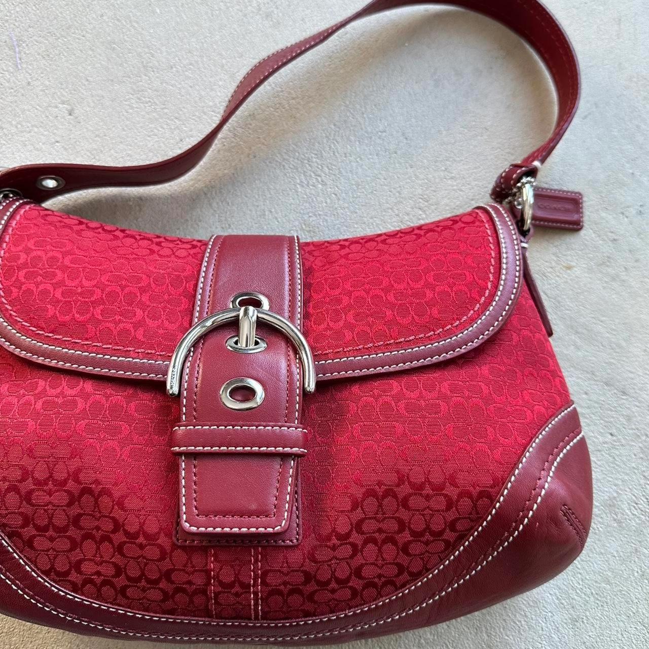 Vintage Y2K Coach Red Soho Shoulder Bag 🌸... - Depop