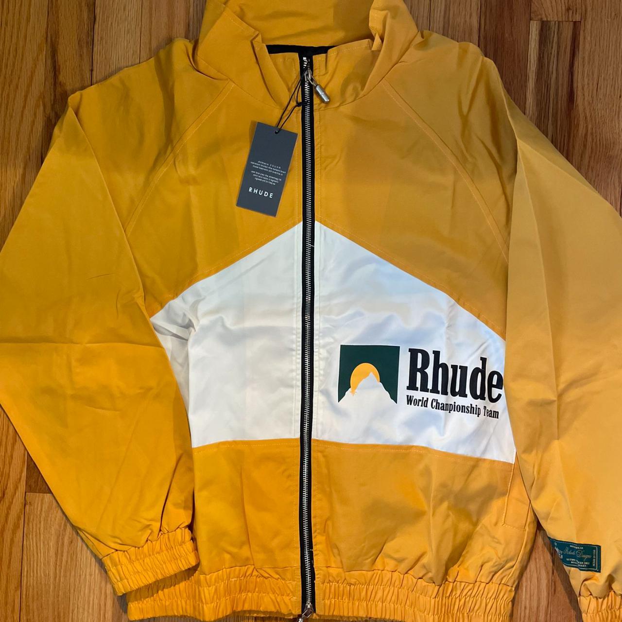 Rhude championship jacket new with tags size... - Depop