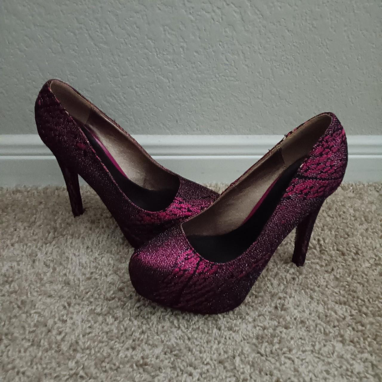 Y2k, emo mcbling 2000s high heels #y2k #emo #2000s... - Depop