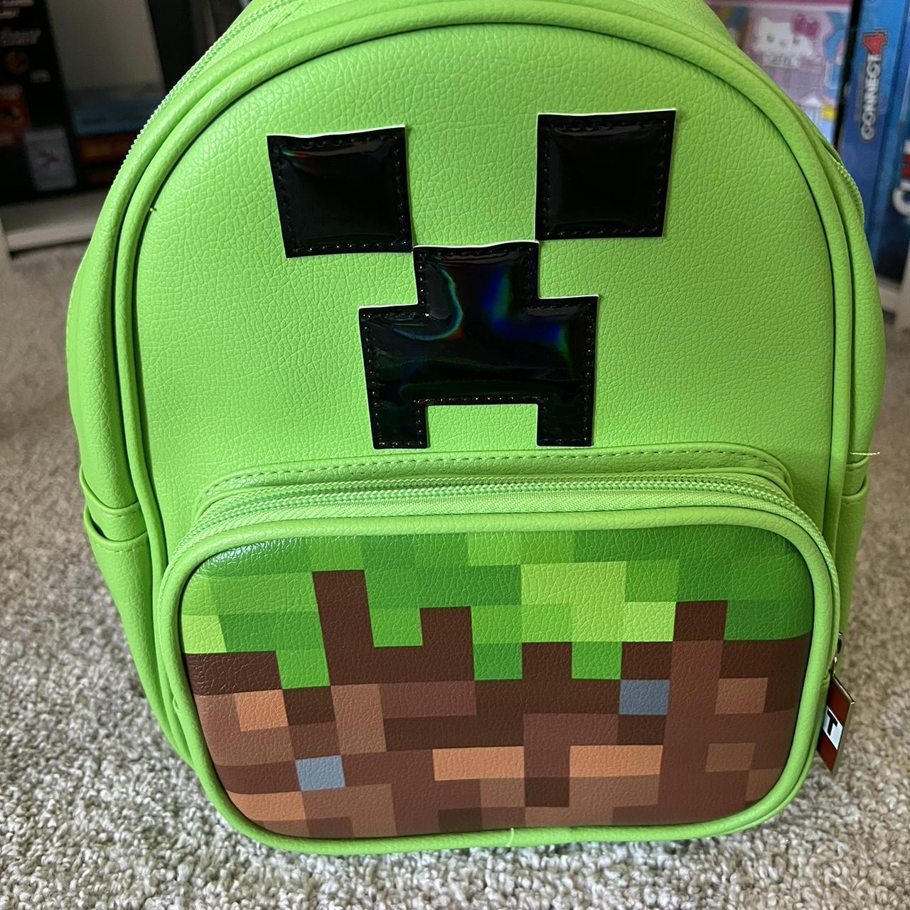 Creeper Minecraft green mini tnt backpack book... - Depop