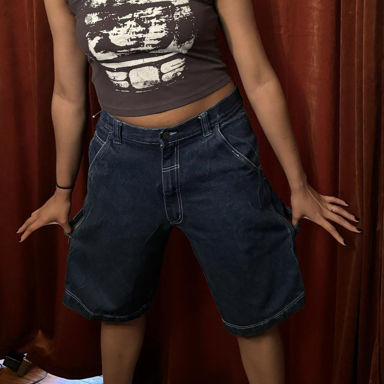 super cool jorts! ᯓ★ - 34 in waist - white... - Depop