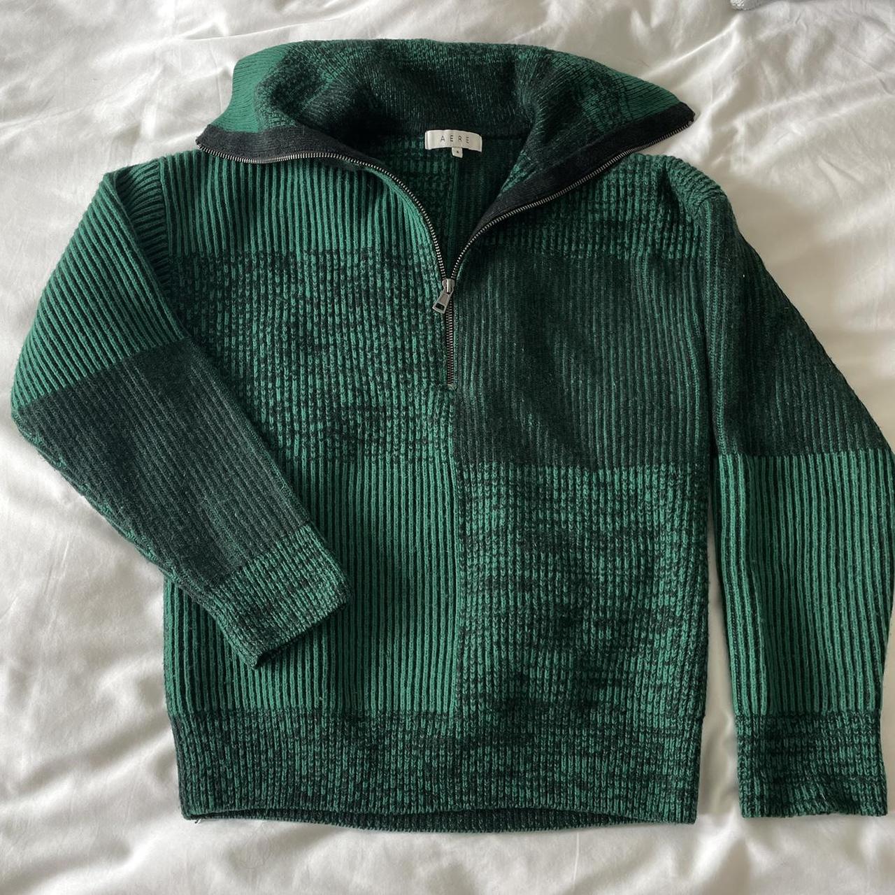 Aere two tone knit 100% Wool RRP $180 Worn twice... | Depop