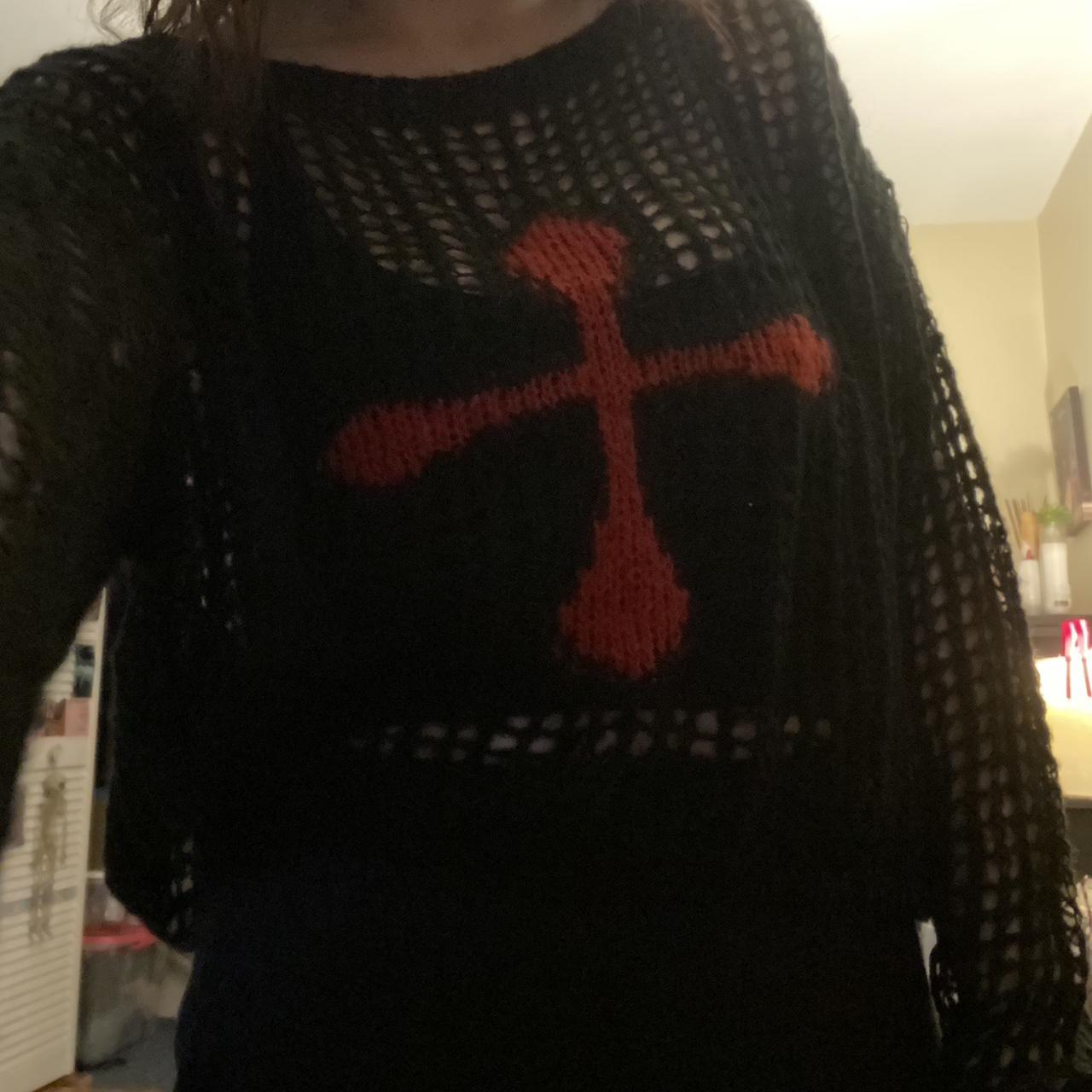 Shien Red Cross sweater, size small Never worn,... - Depop