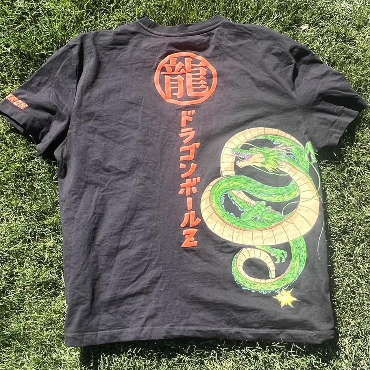 🎲Rare Dragon ball z shirt🎲 fire aop dbz shenron... - Depop