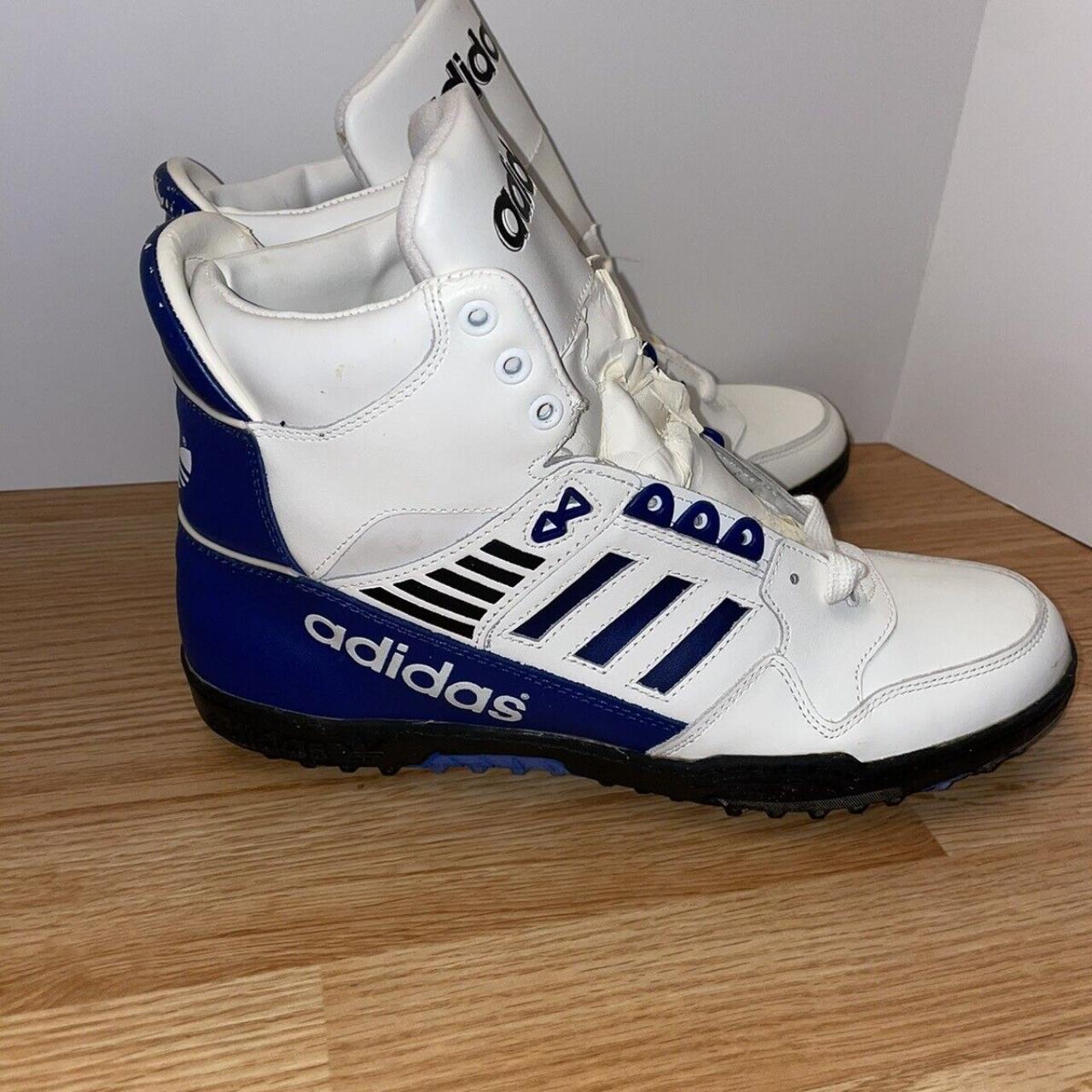Baskets vintage années 80 Adidas Gripper Hi gazon... - Depop