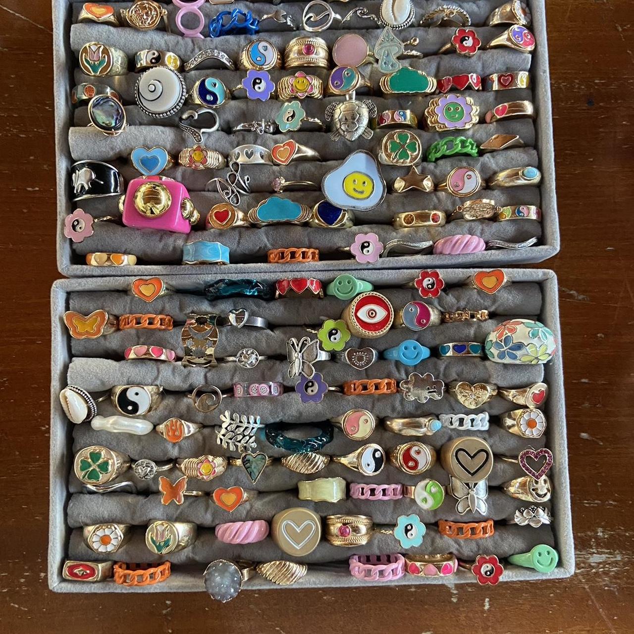 Y2k style rings!! All available. Dm to purchase, all... - Depop