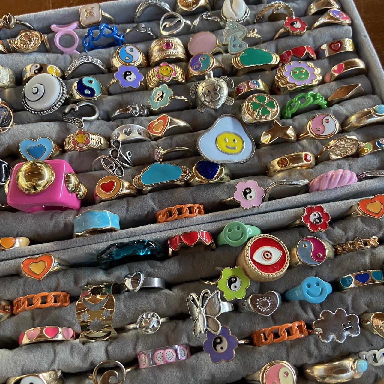 Y2k style rings!! All available. Dm to purchase, all... - Depop