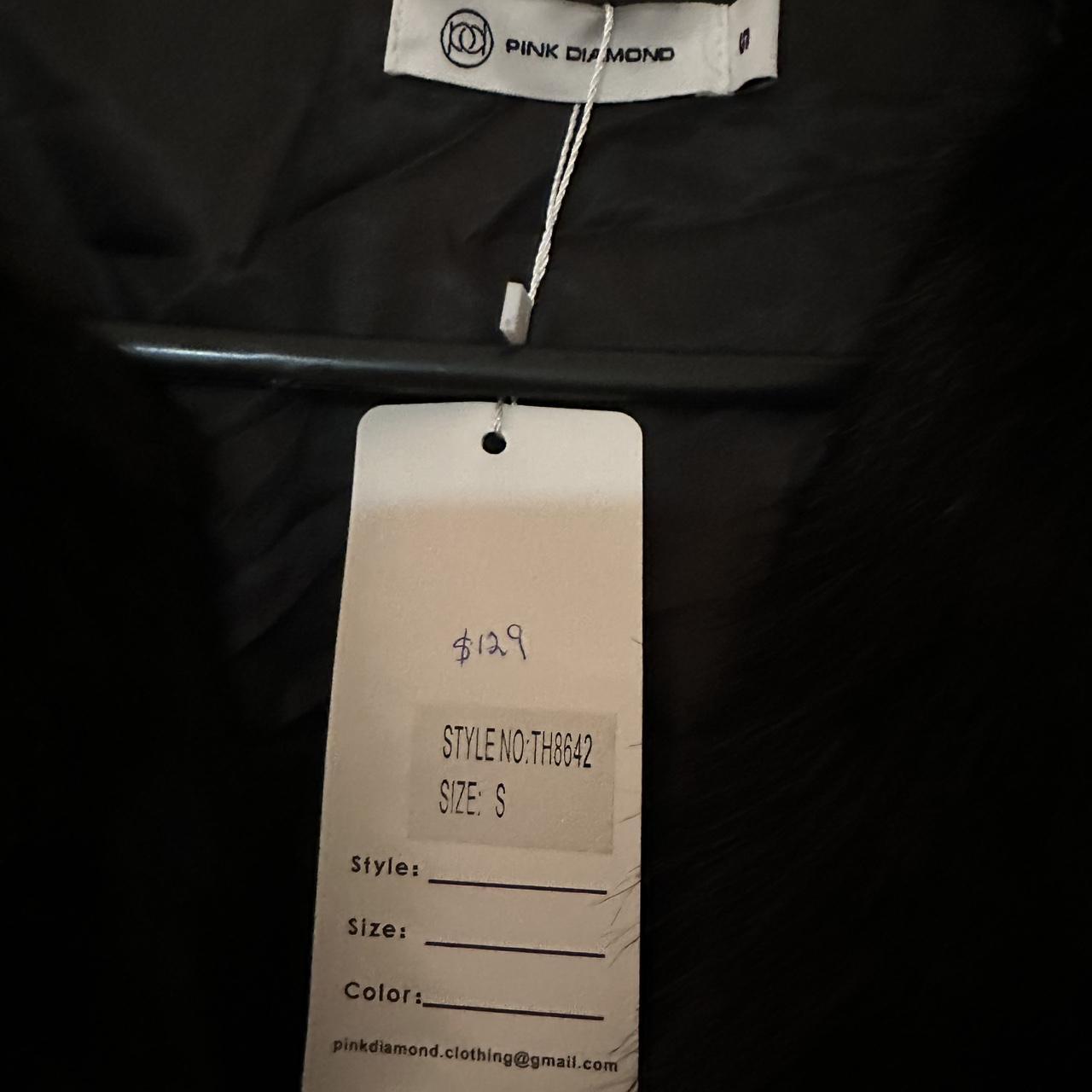 Faux fur cropped jacket | Depop