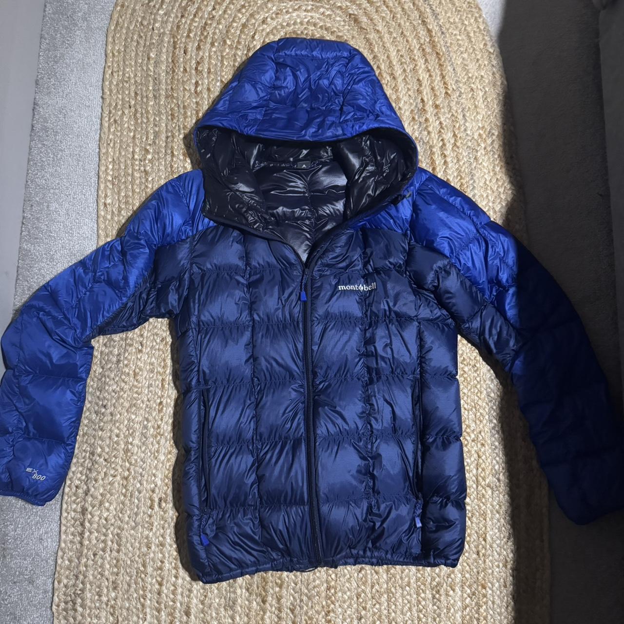 Blue montbell puffer ex 800 Size S No faults Bearly... | Depop