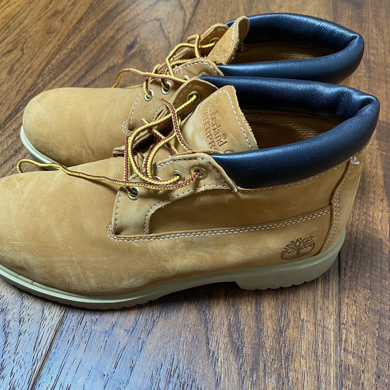 Timberland tan and brown waterproof boots - Depop