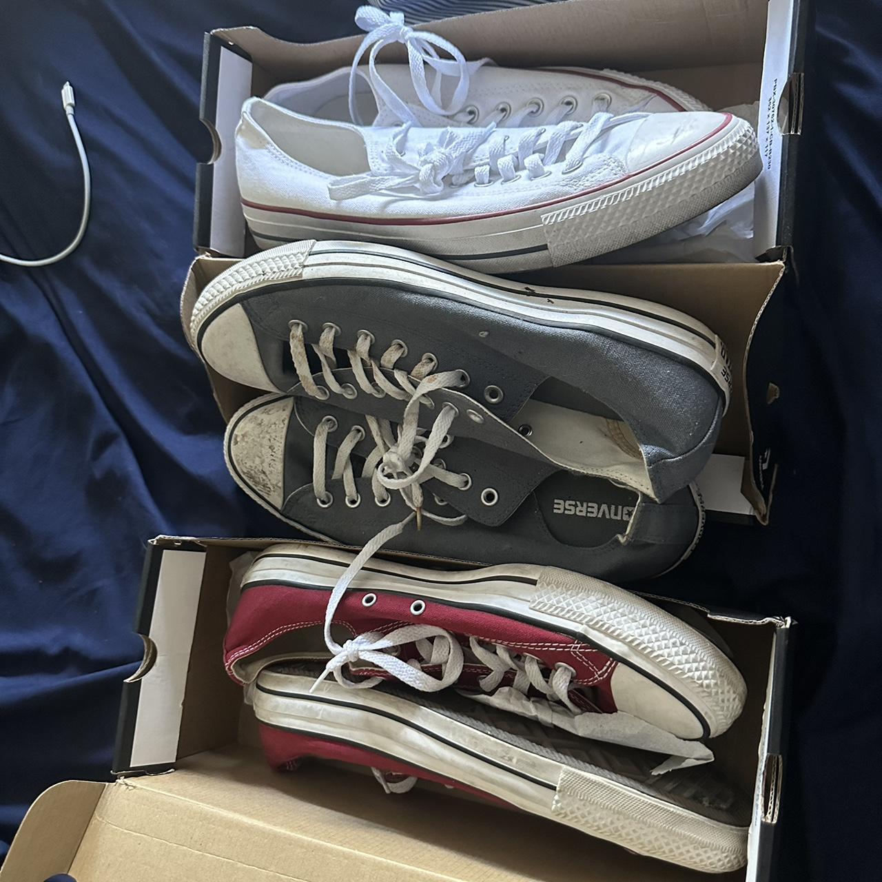 Used converse bundle! Red chucks are sz 11 , the... - Depop