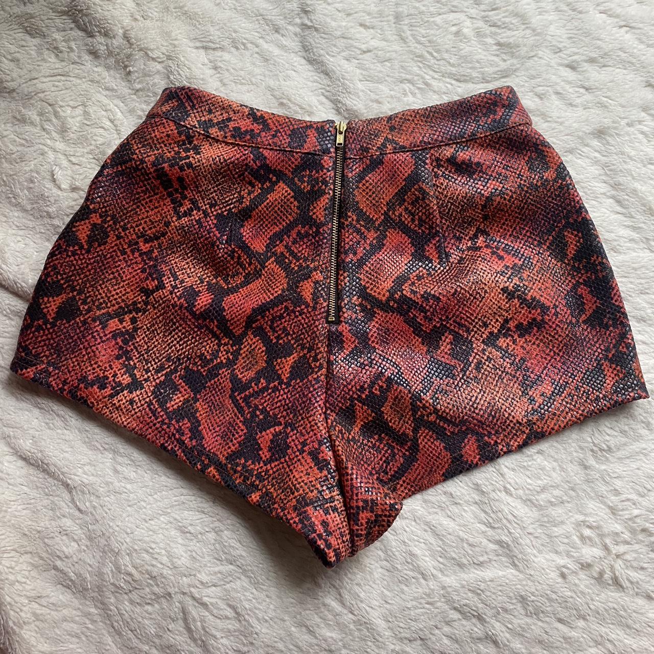 Snake Skin Shorts. Only worn once. Price is... - Depop