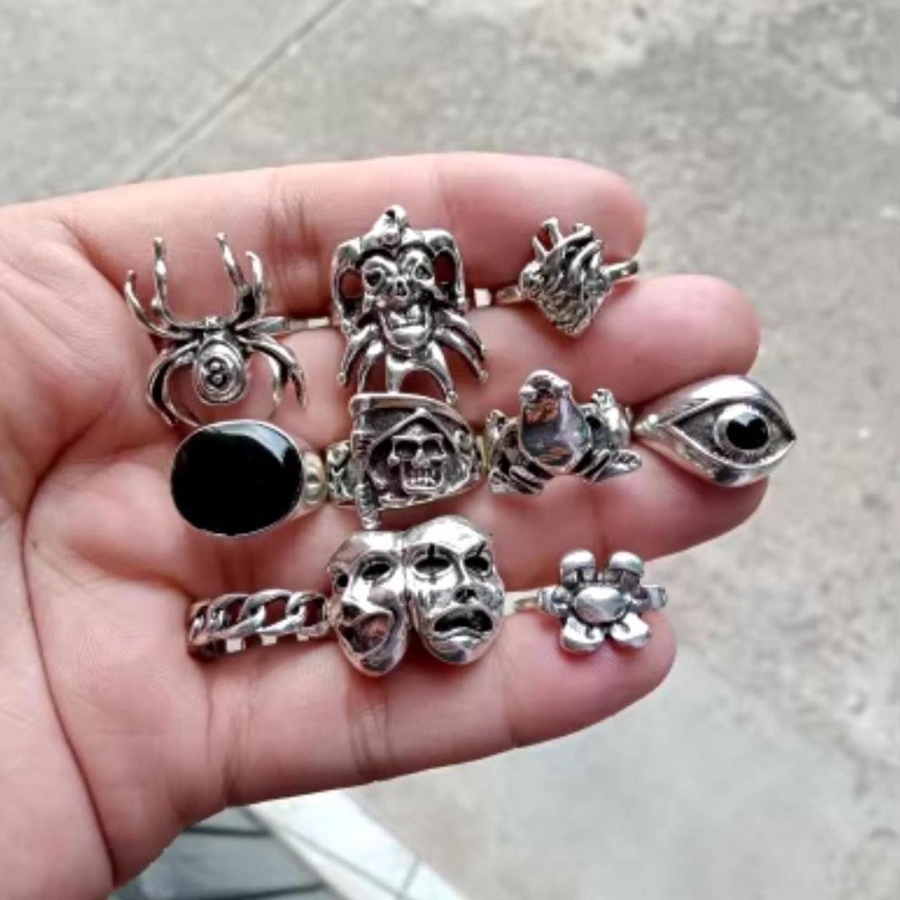 24 Random Gothic Rings Size For All Rings : Most... | Depop