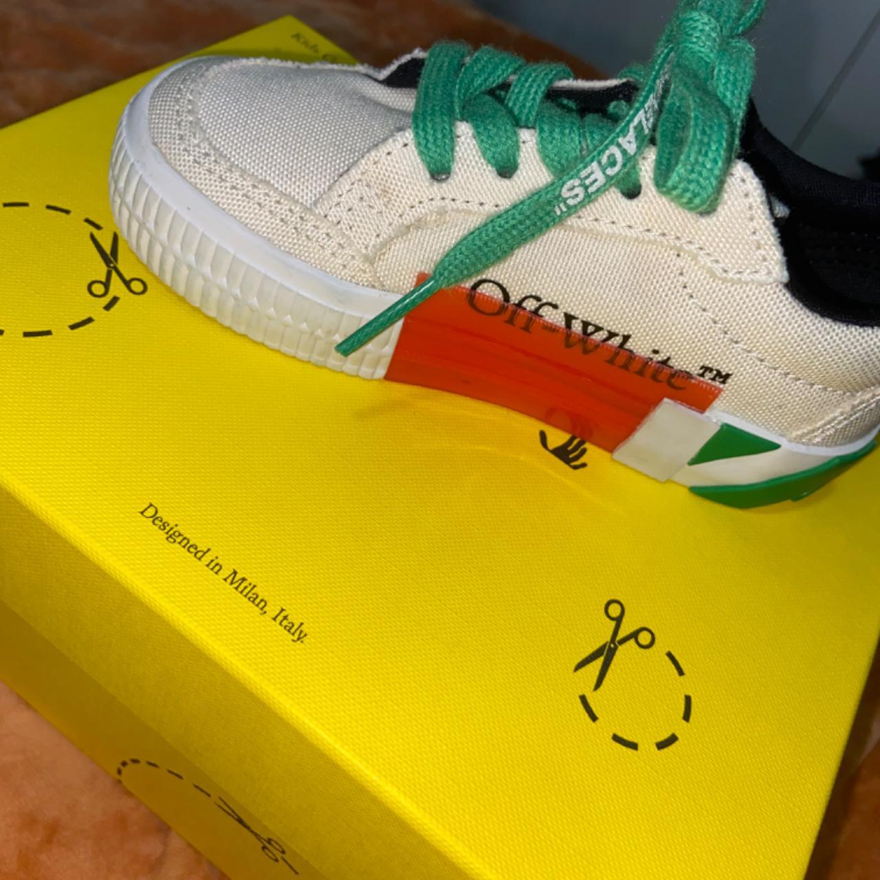 Off-White toddler shoe….like new worn once…. Size 7c - Depop
