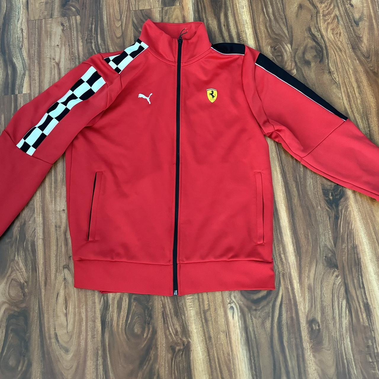 Limited edition Ferrari puma racer jacket, worn once - Depop