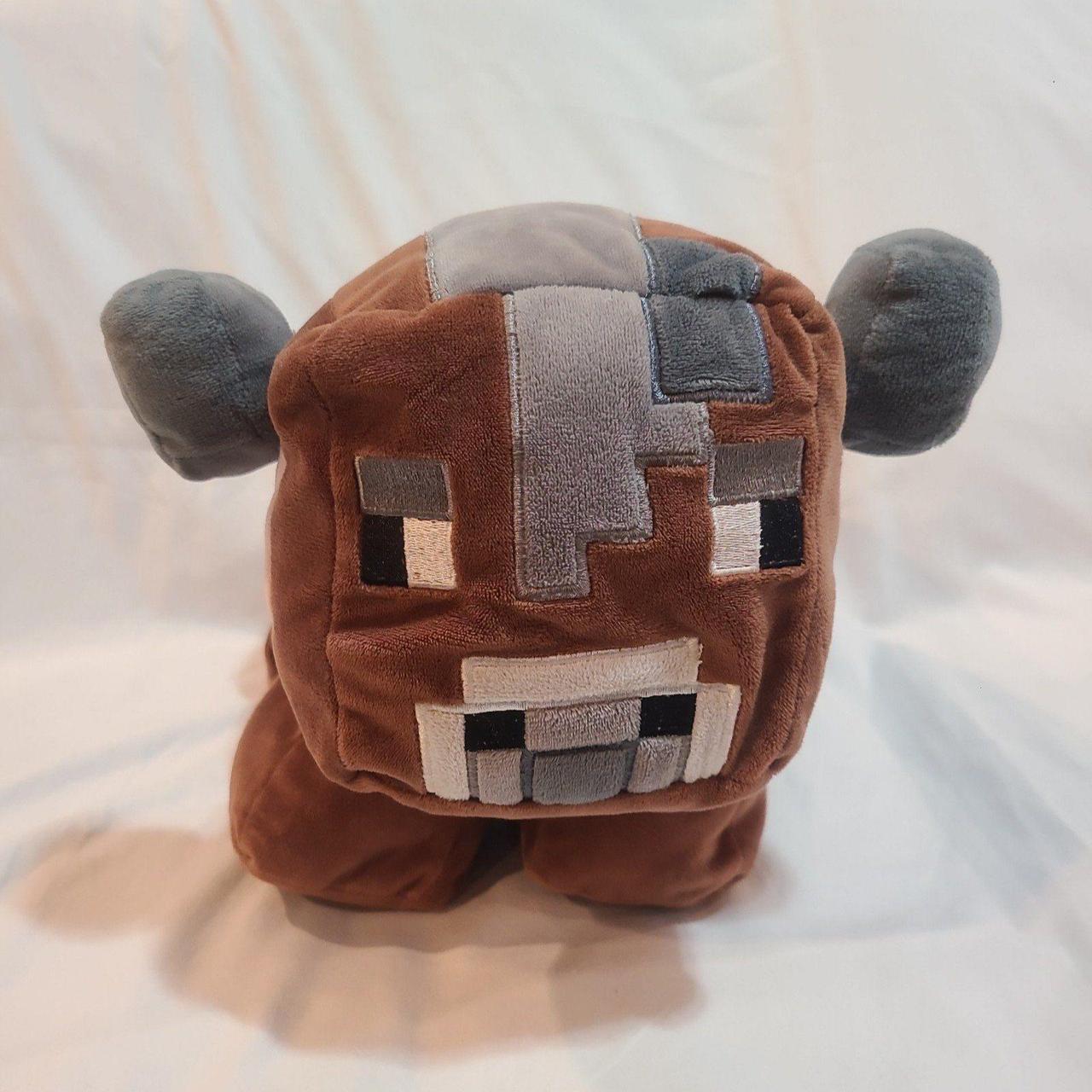 Minecraft Mojang Brown Cow Plush. Tag cut off, but... - Depop