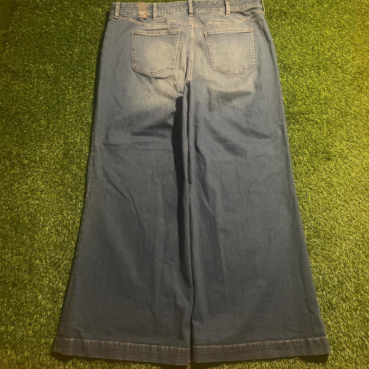 Brand new with tags Vintage Blue style Baggy Washed... - Depop