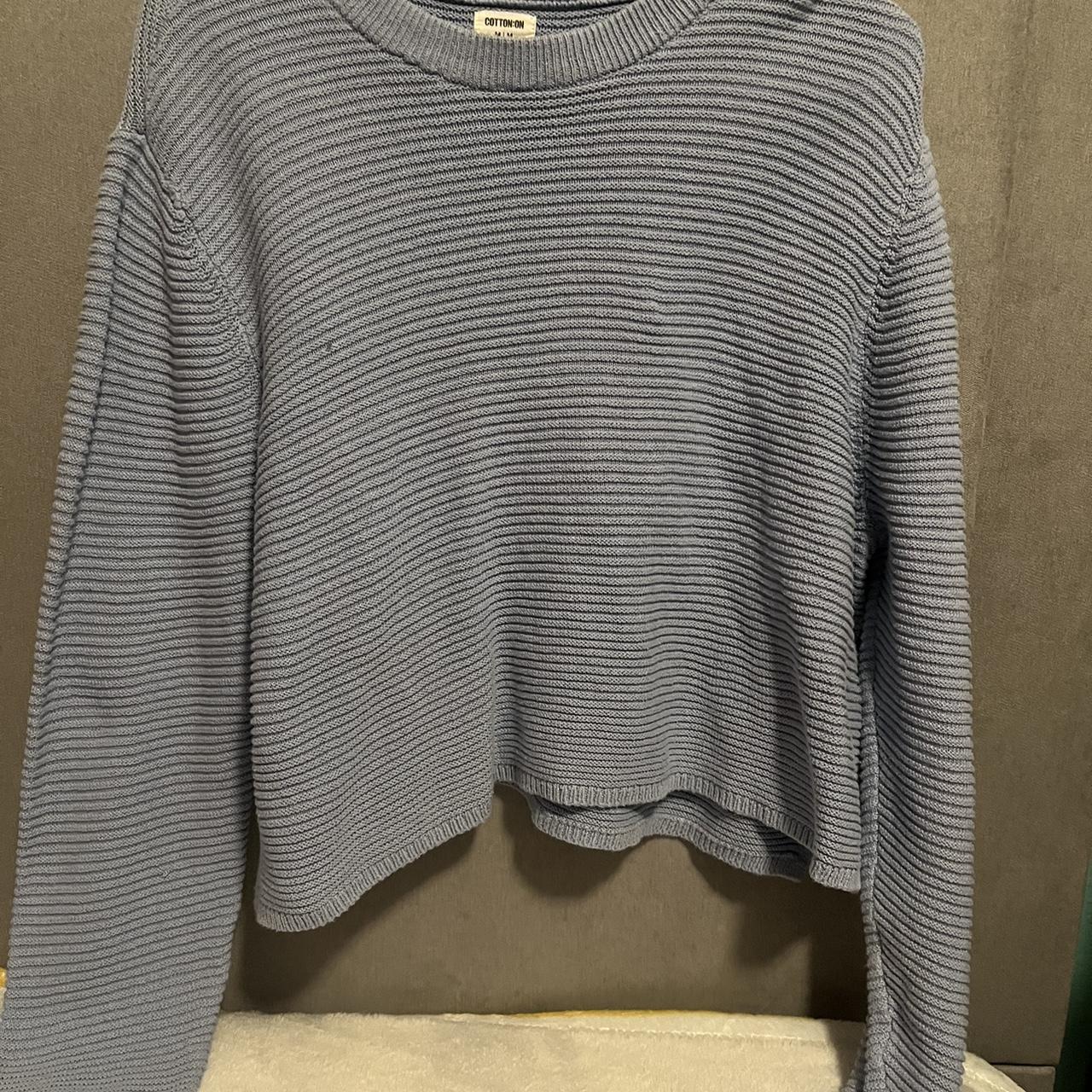 Blue cropped sweater | Depop