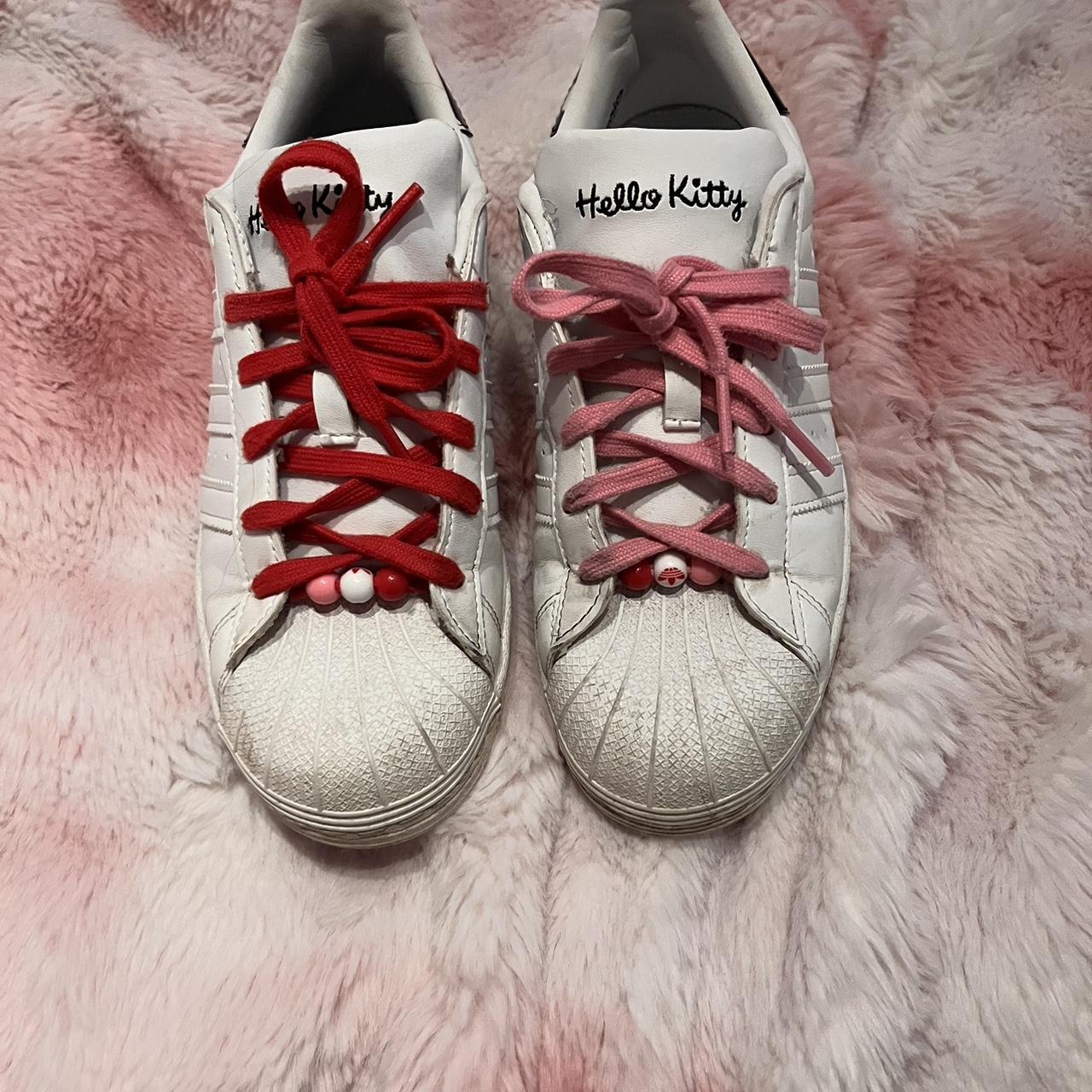 hello kitty adidas sneakers - Depop