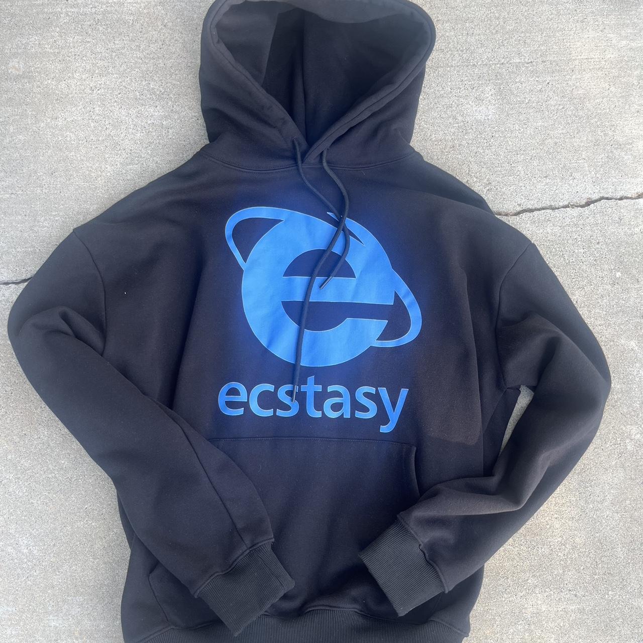 Vetements ecstasy small hoodie oversized good... - Depop