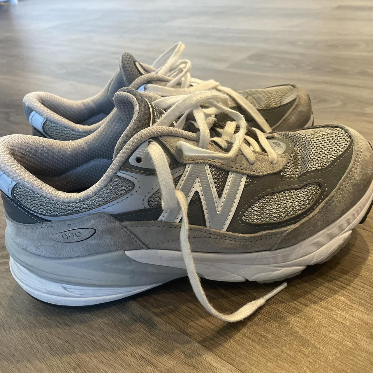 Women’s New Balance 990s - grey and white worn... | Depop