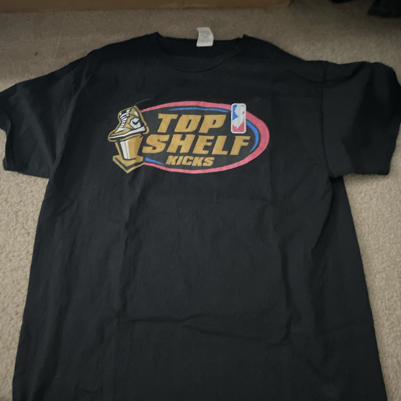 top shelf kicks shirt , heavy material - Depop