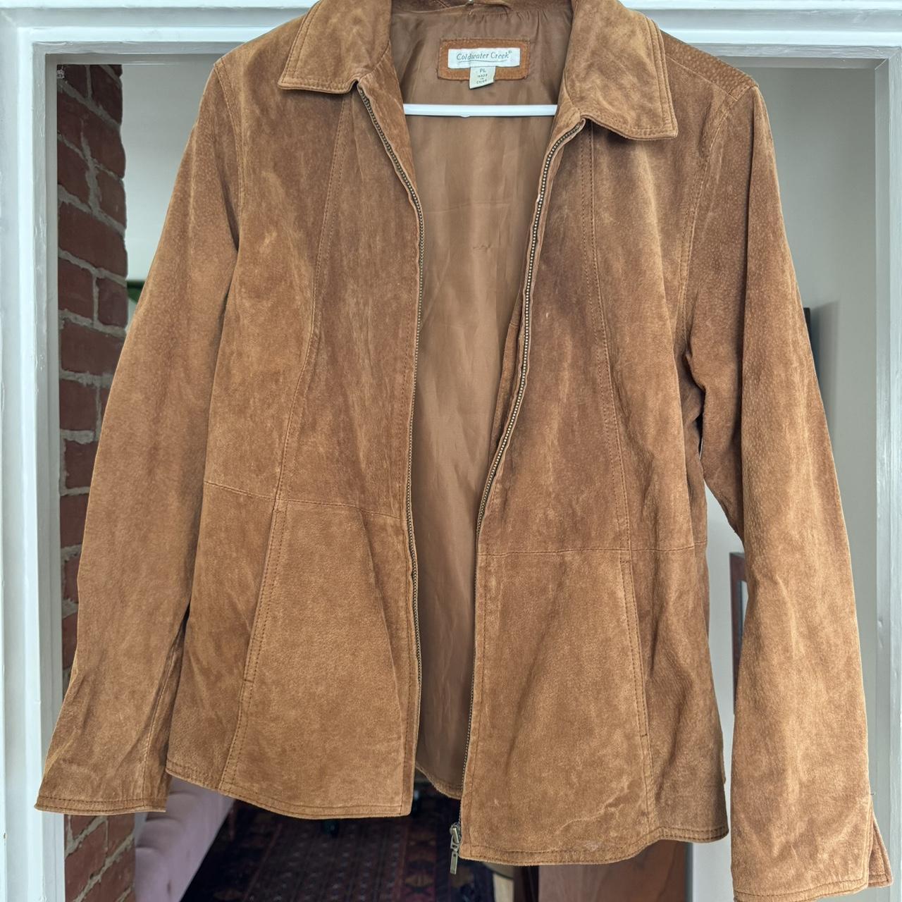 Vintage suede jacket Fits size xs-m depending on... - Depop