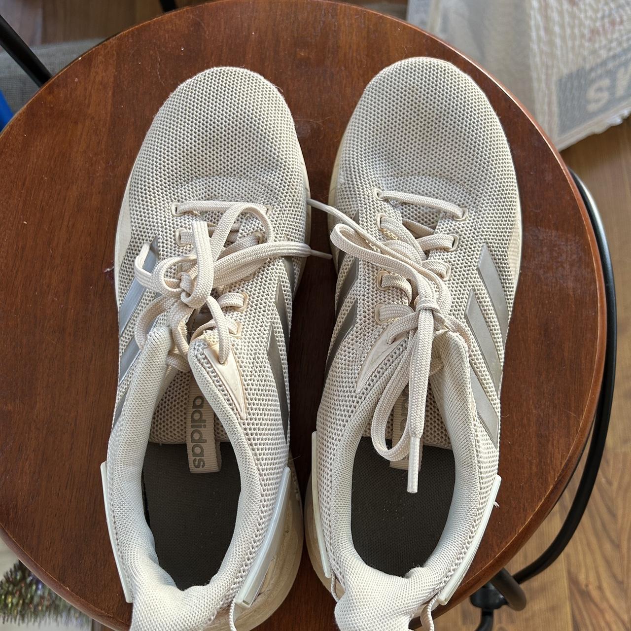 Adidas athletic shoes US 10 women, color cream - Depop