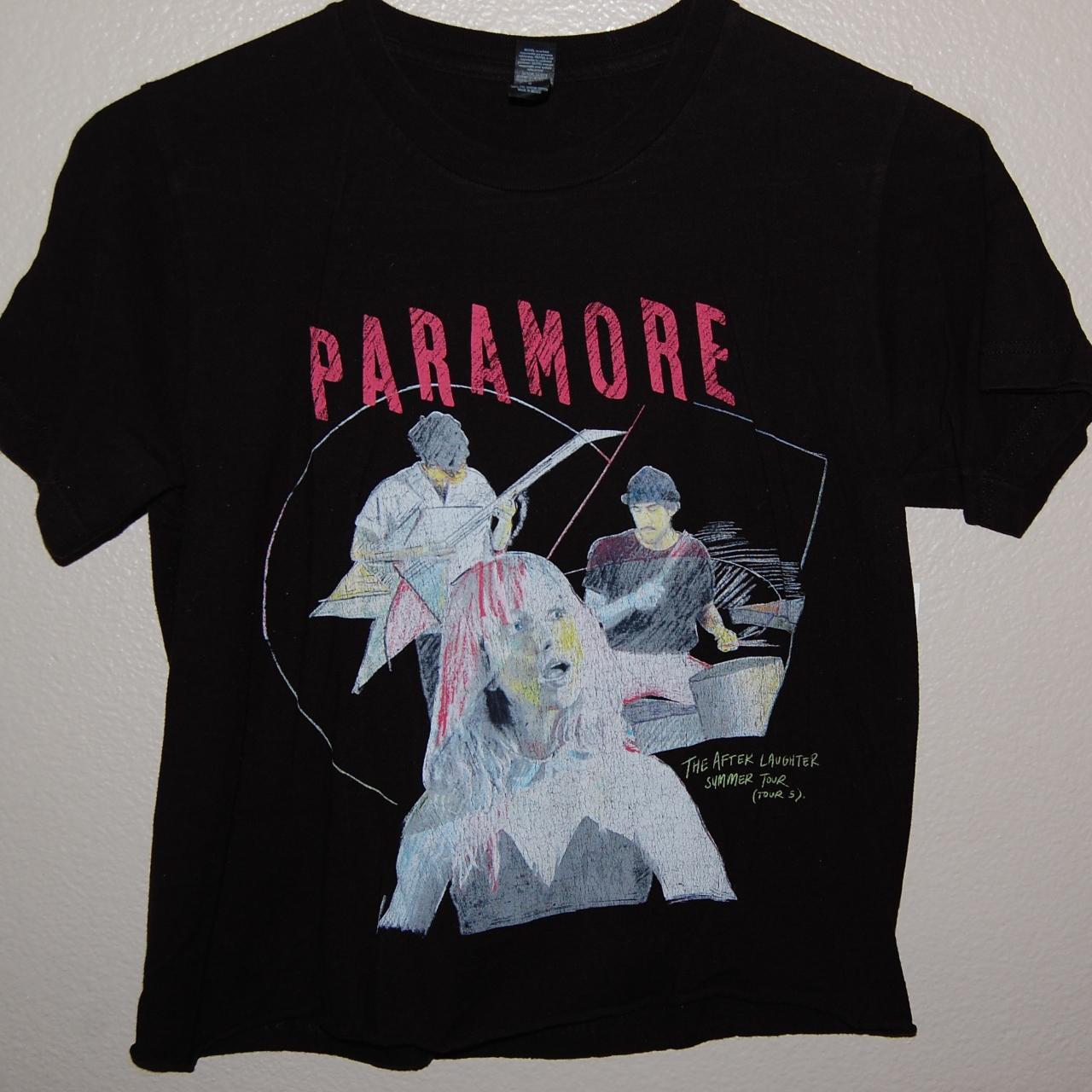 Paramore tour cropped t-shirt. Size small. Chest... - Depop
