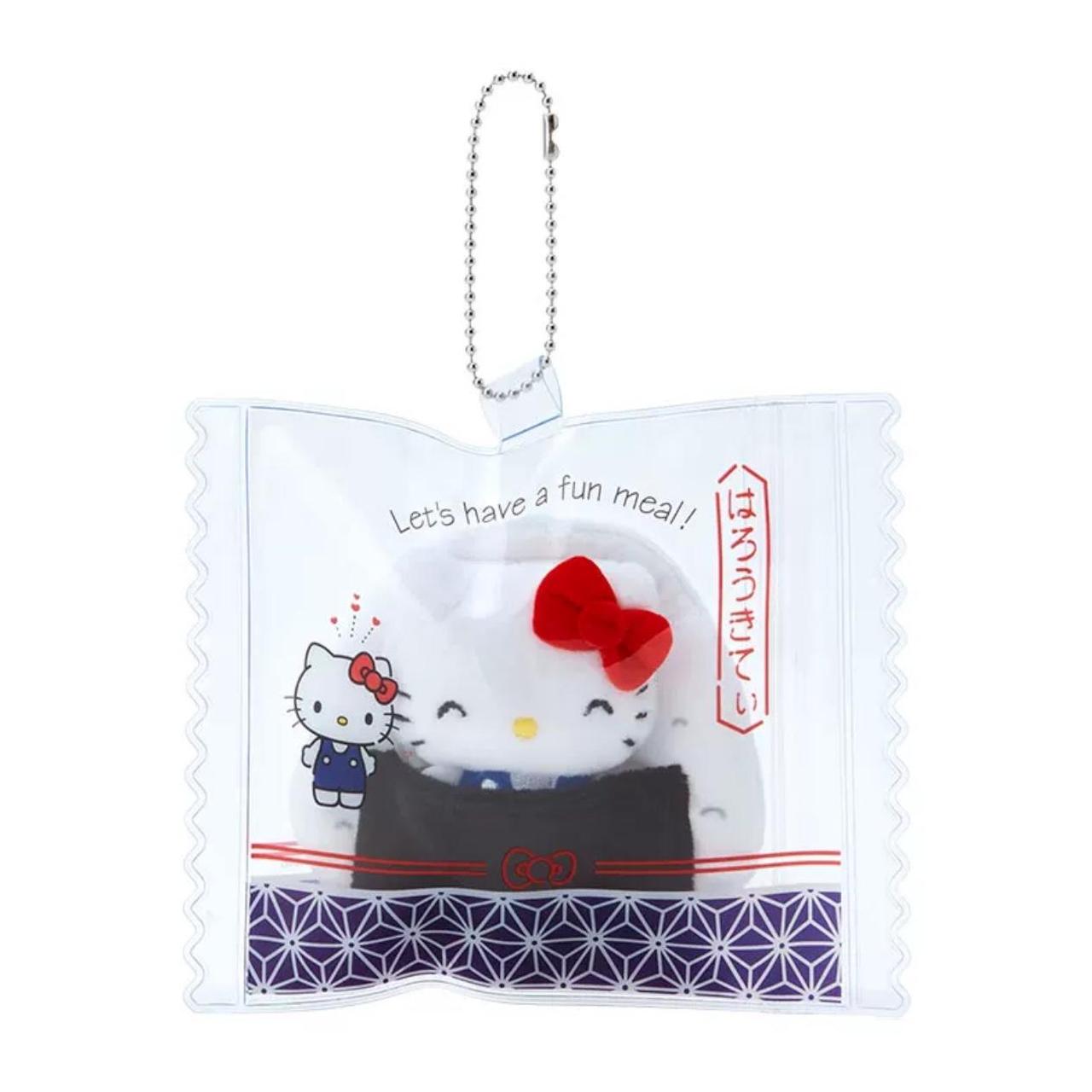 Hello kitty rice ball keychain Size: Around... - Depop