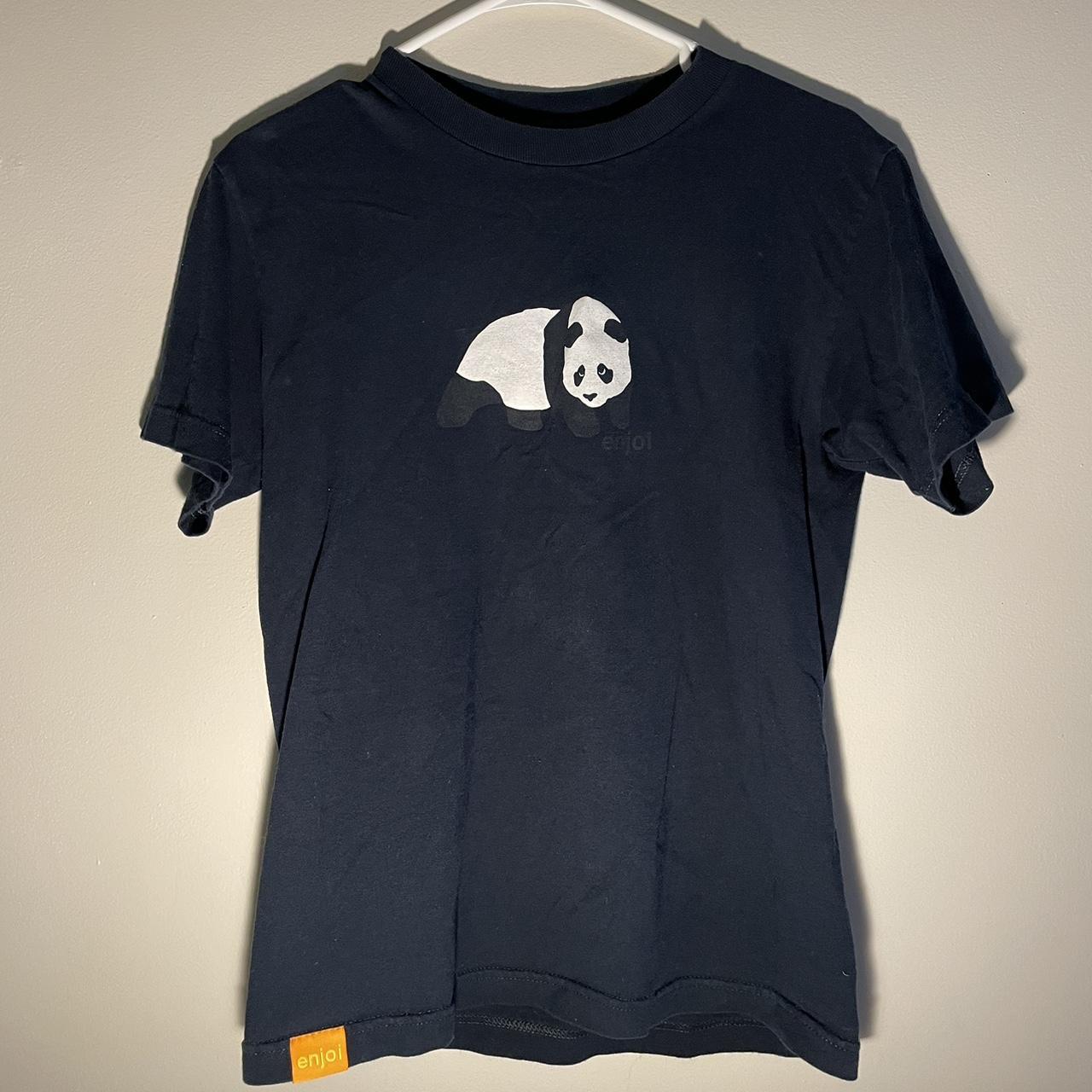 enjoi clothing-panda tee - Depop