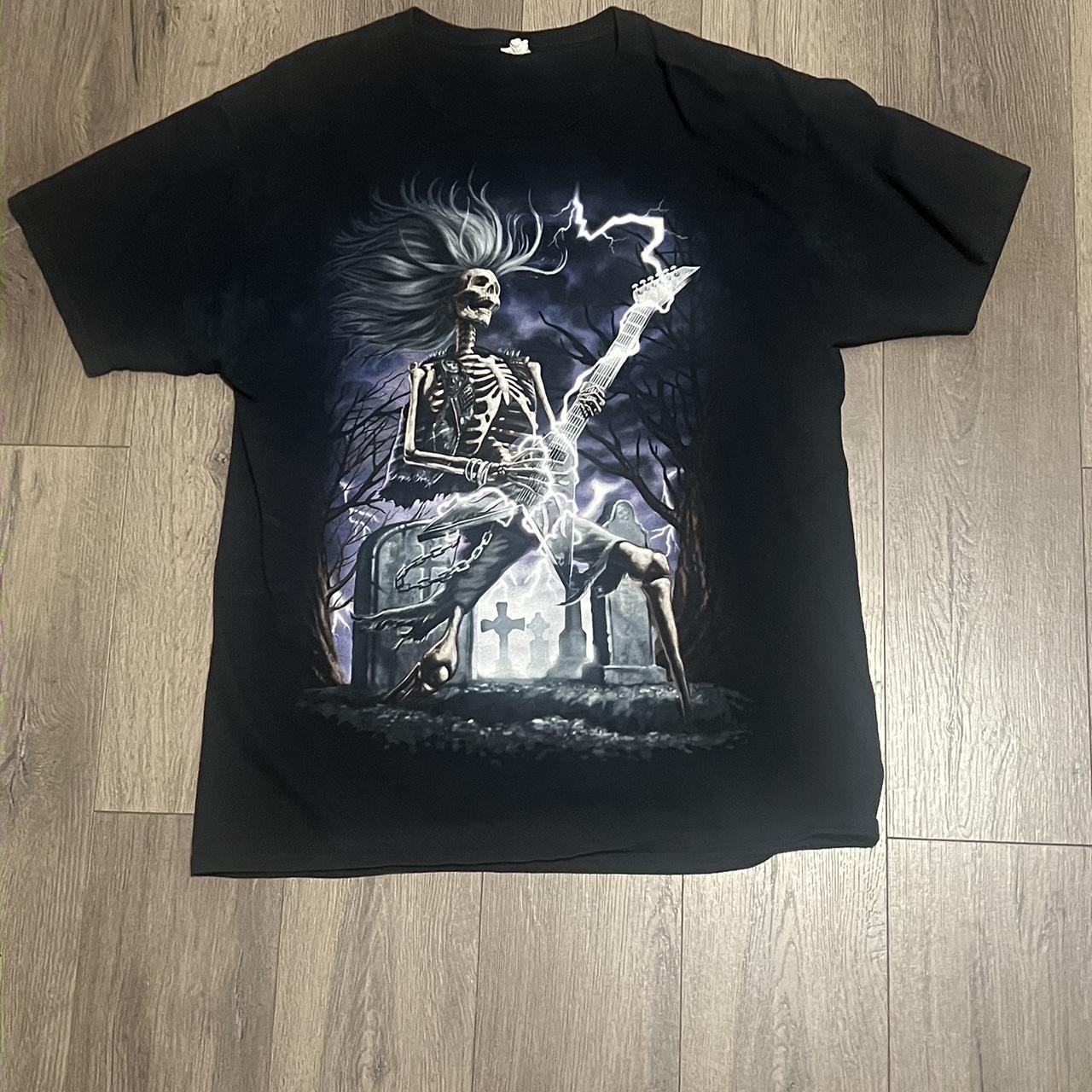 Skull tee No tag size large - Depop