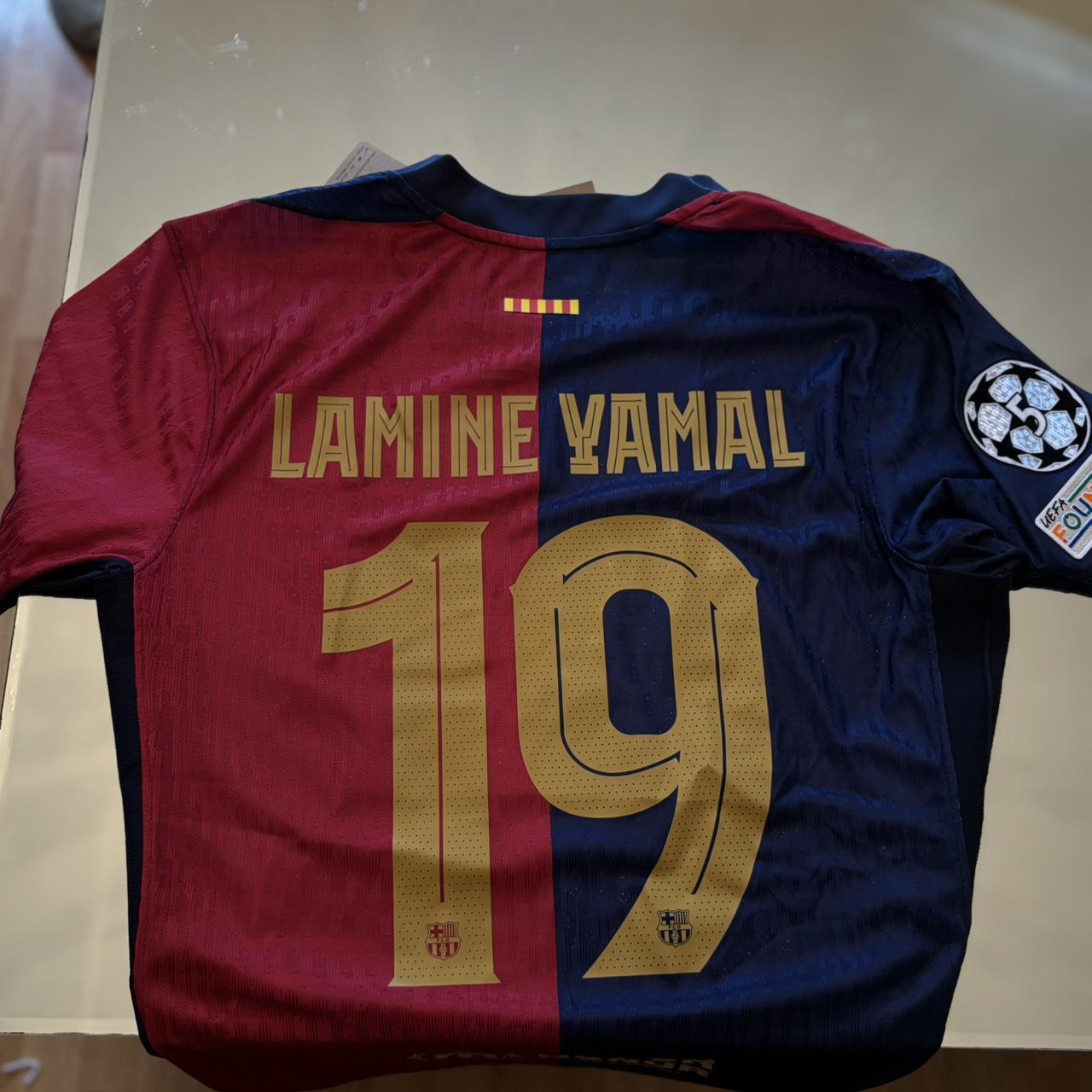 Barcelona 2024-25 Home Yamal Champions League... | Depop