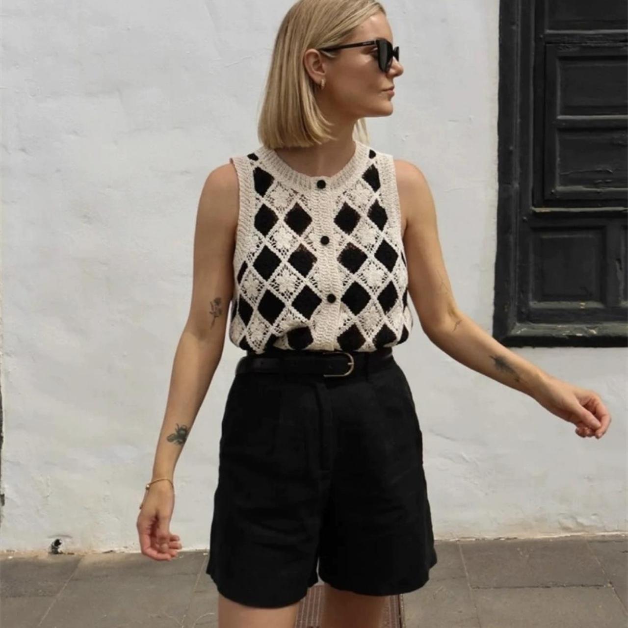 Sezane Brand new from France Multicoloured knitted... - Depop