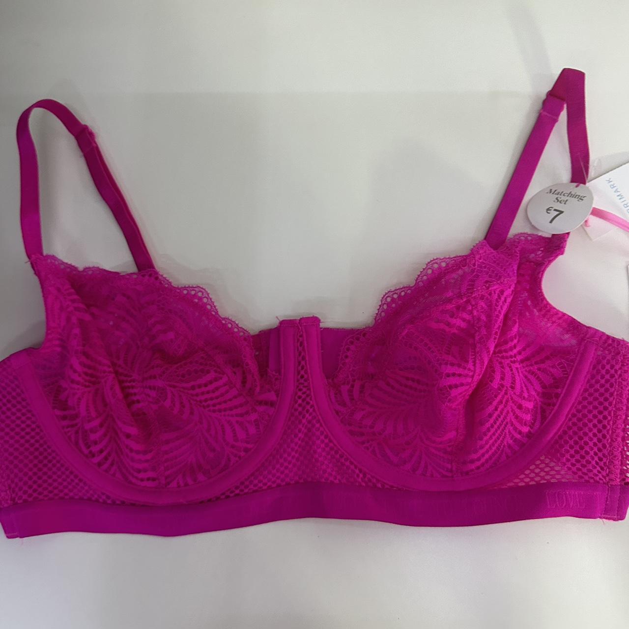 Pink lingerie bra Brand new Netting design Size - Depop