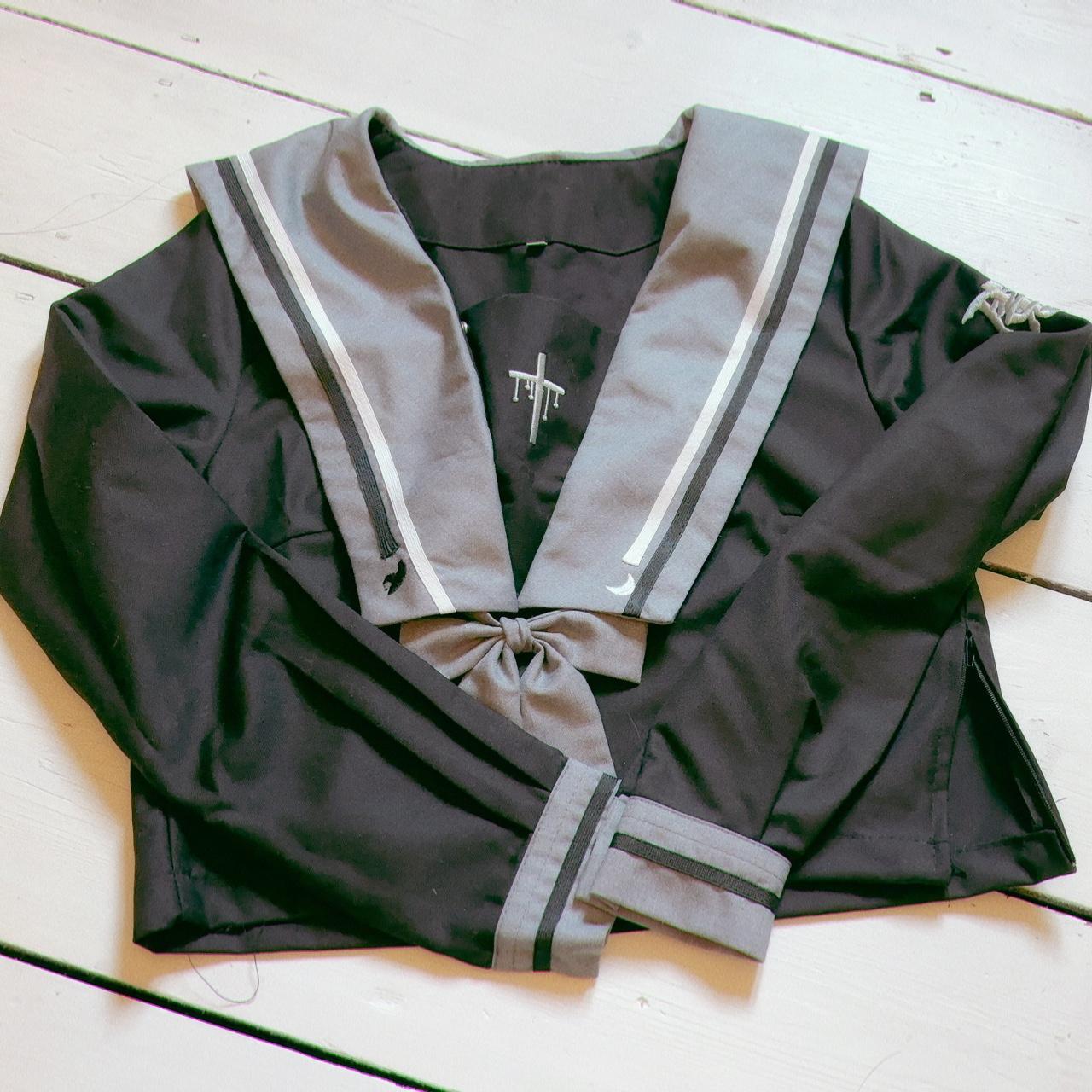 Japanese sailor uniform top + skirt set from... | Depop