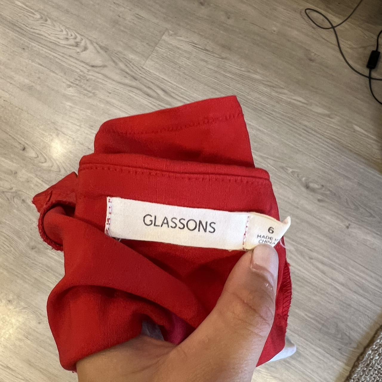 Red glassons corset top #corsettop size 6. Pre loved | Depop