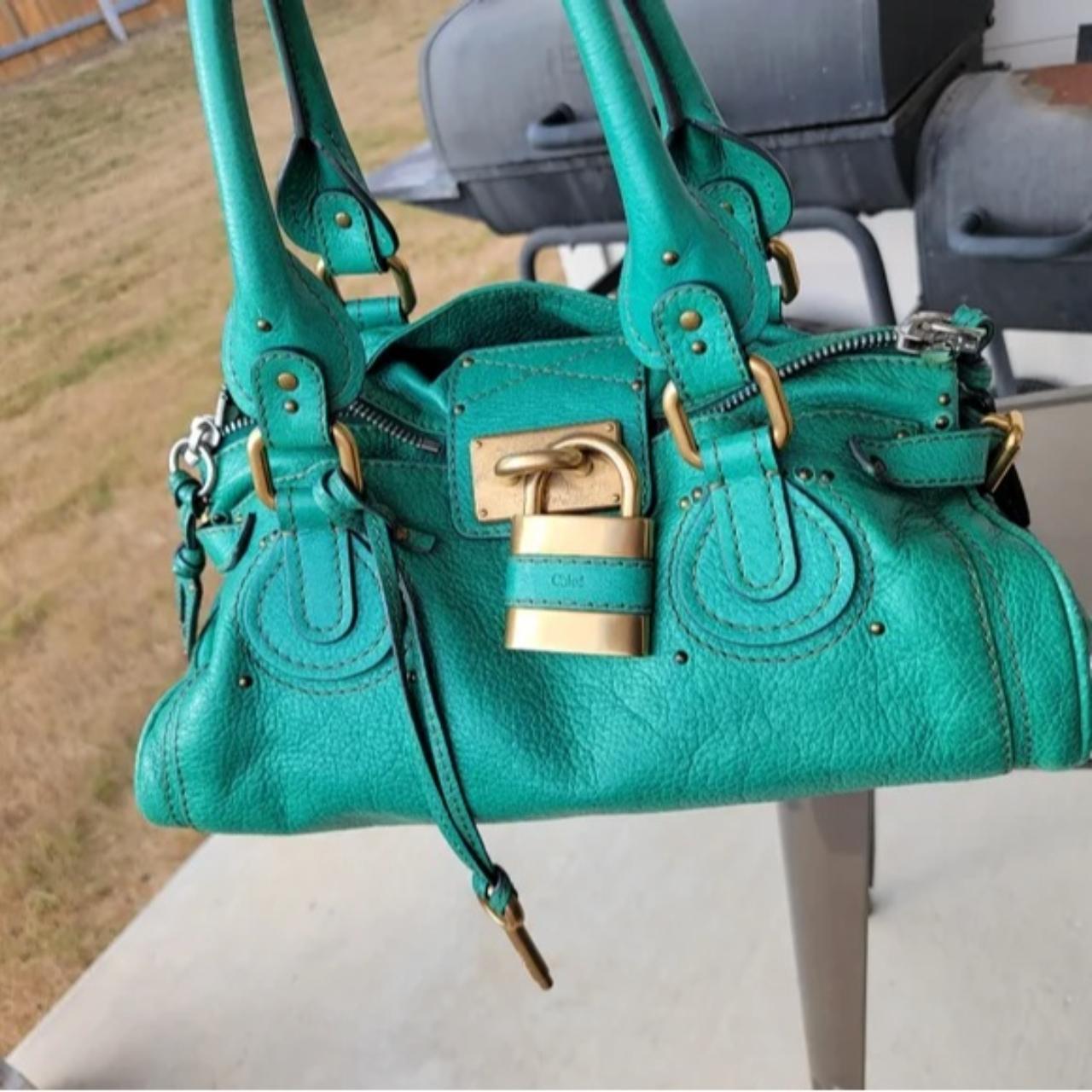 Chloe Paddington Bag Teal Chloe Paddington... - Depop