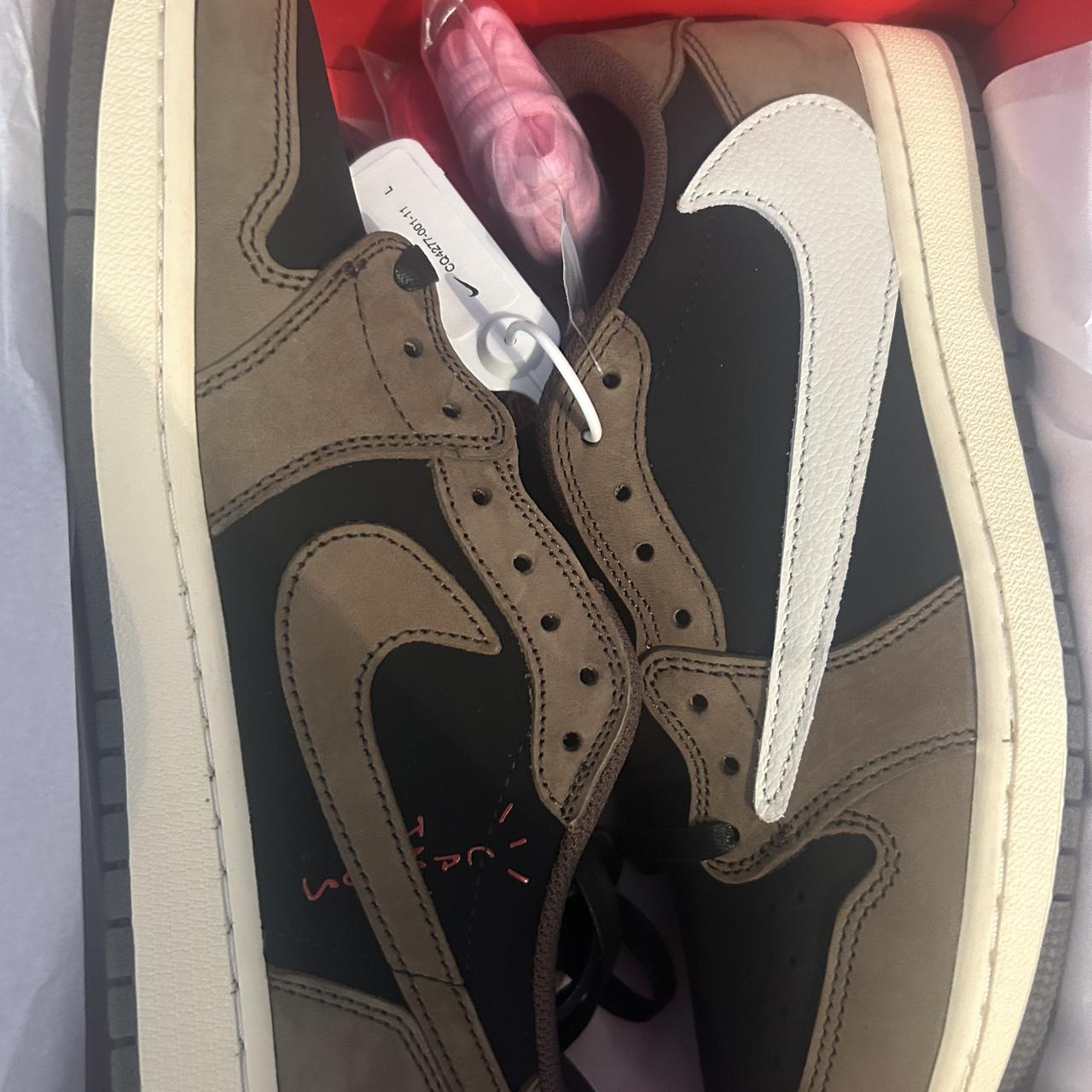 Travis Scott x Air Jordan 1 Low Dark Mocha Colour... - Depop