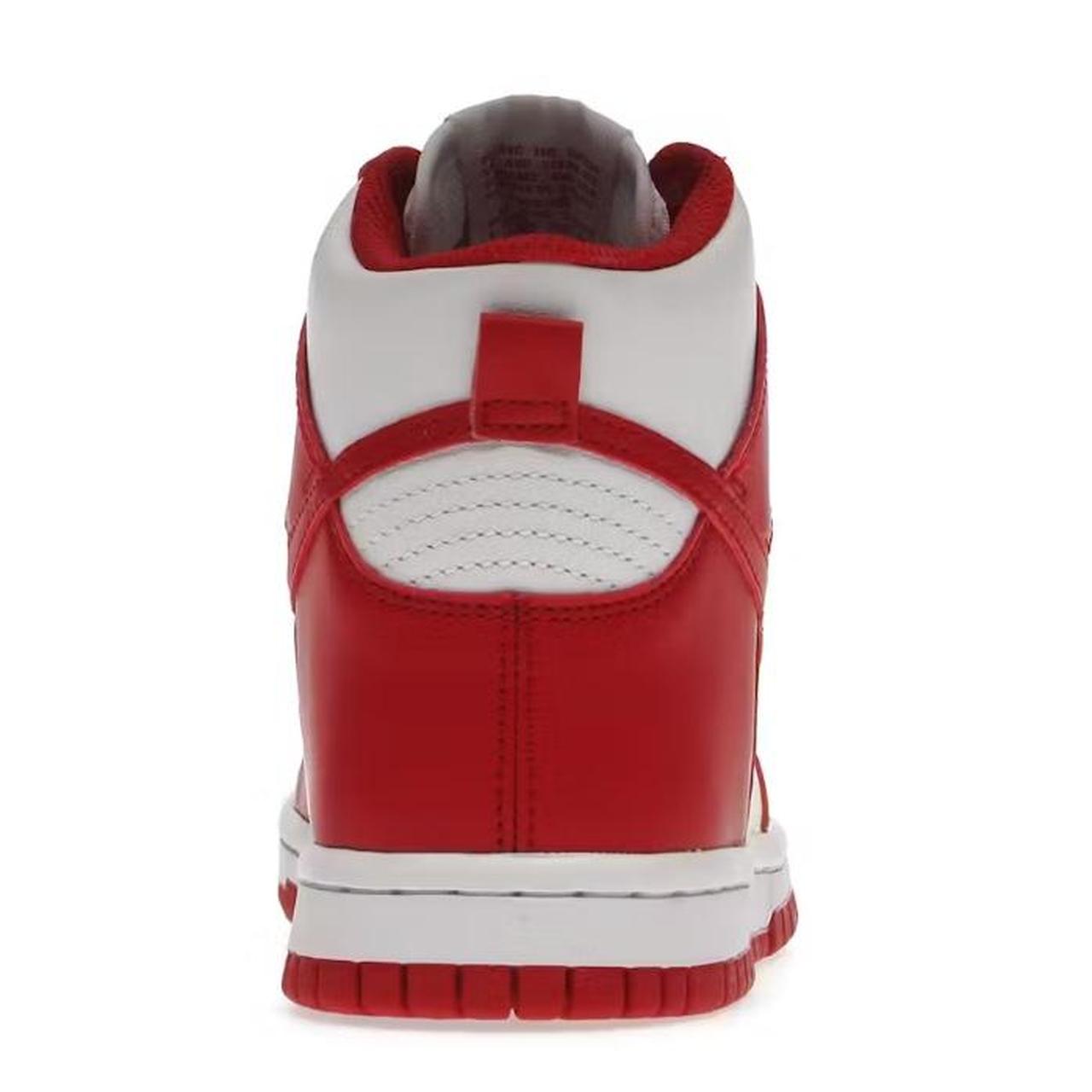 Nike Dunk High Championship White Red (GS) Size 7... - Depop