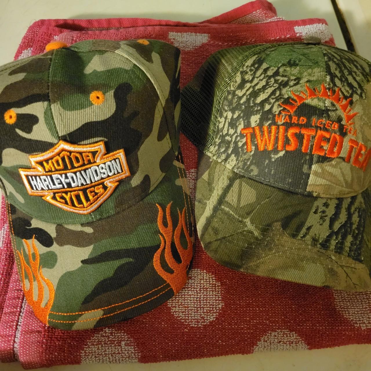 2 camo hat bundle both for 12 or take one for... | Depop