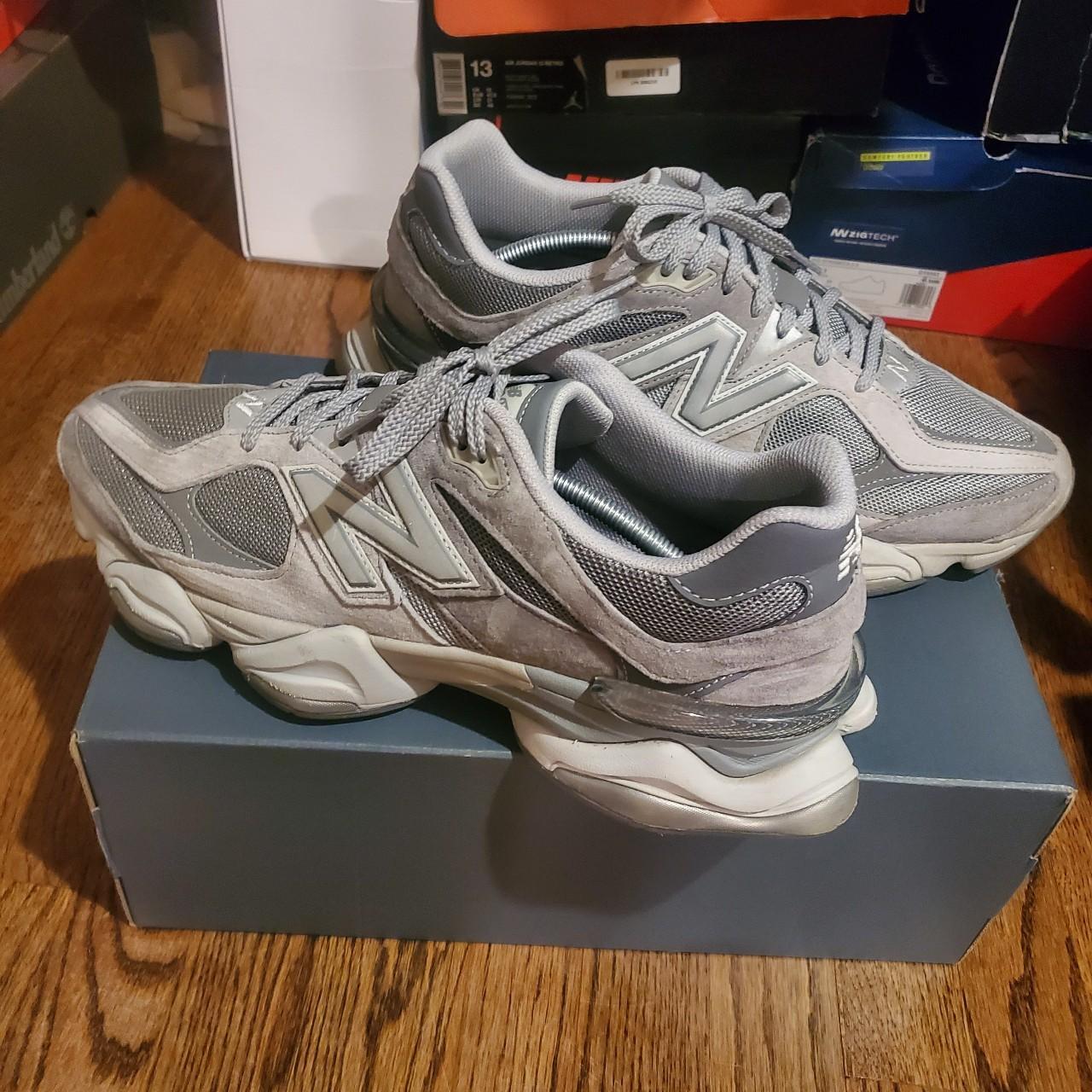 NEW BALANCE SHADOW GRAY 9060s(ONLY WORN A FEW TIMES) - Depop