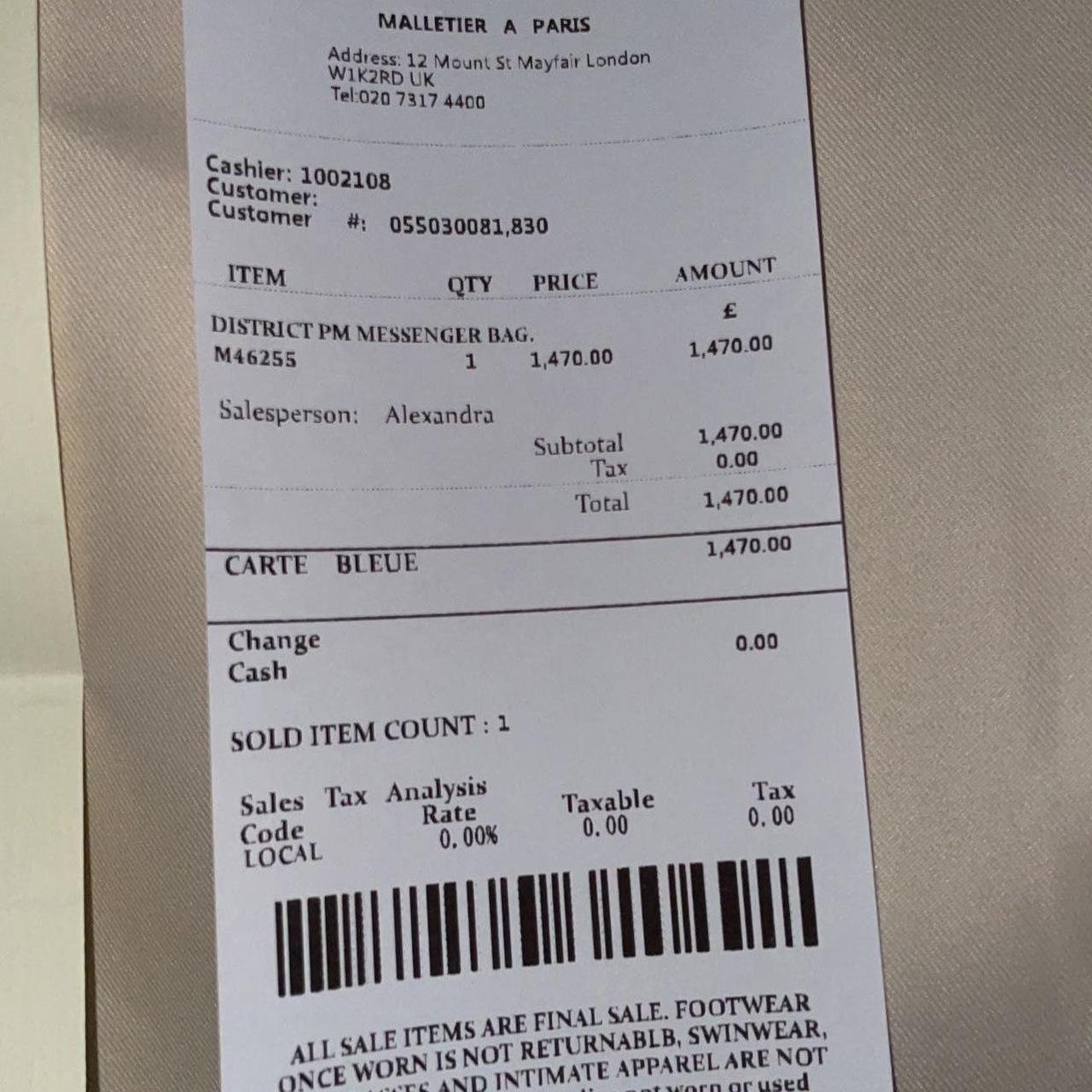 Louis Vuitton messenger bag comes with receipts card... | Depop